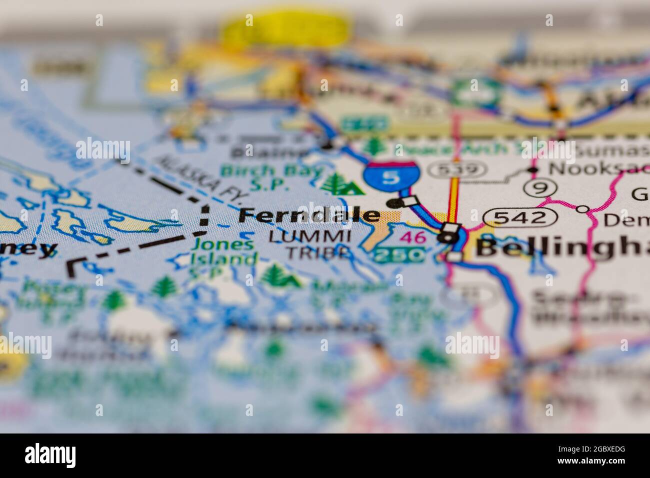 Mappa di ferndale washington immagini e fotografie stock ad alta ...