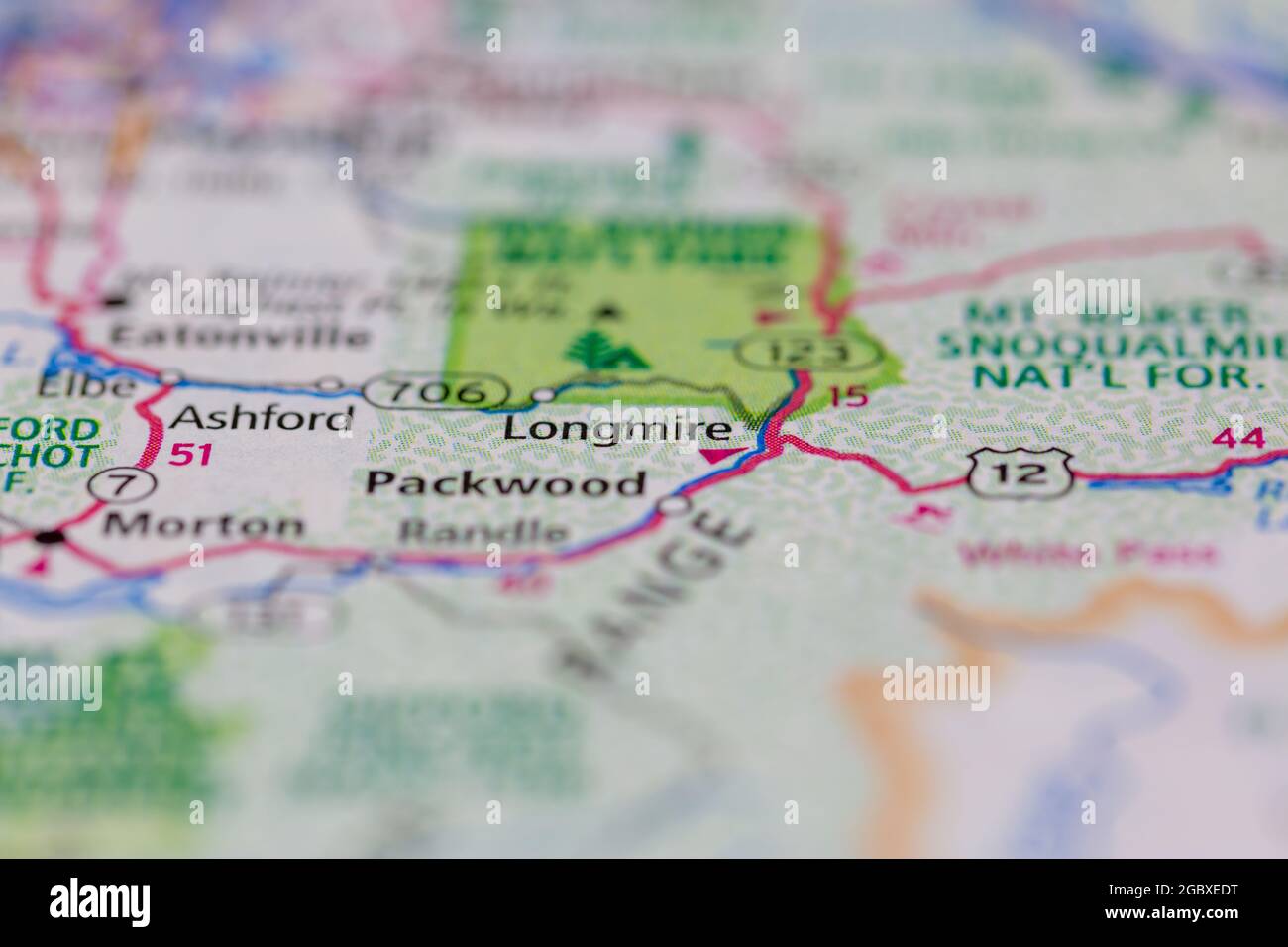 Mappa di longmire washington immagini e fotografie stock ad alta ...