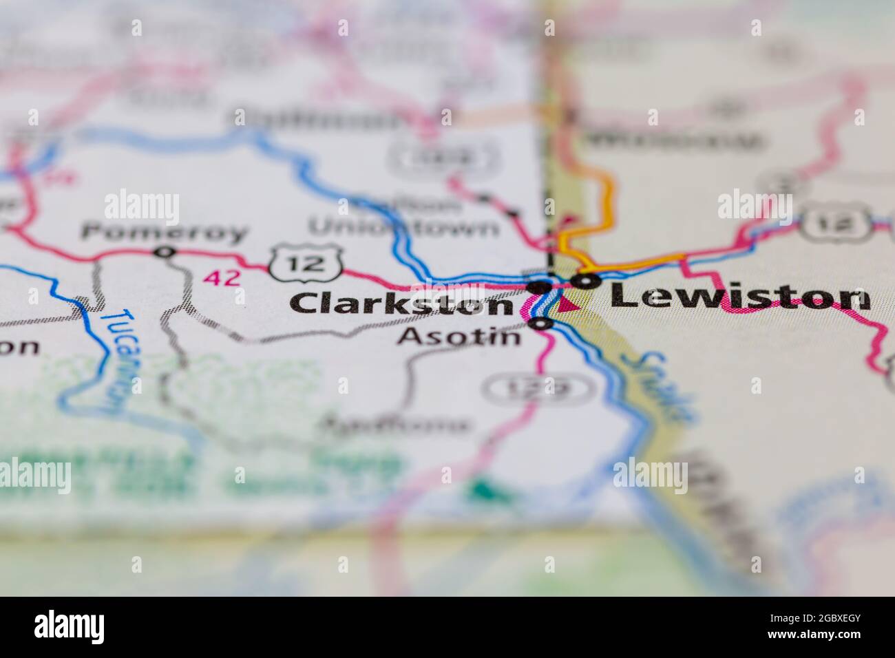 Mappa di clarkston washington immagini e fotografie stock ad alta ...