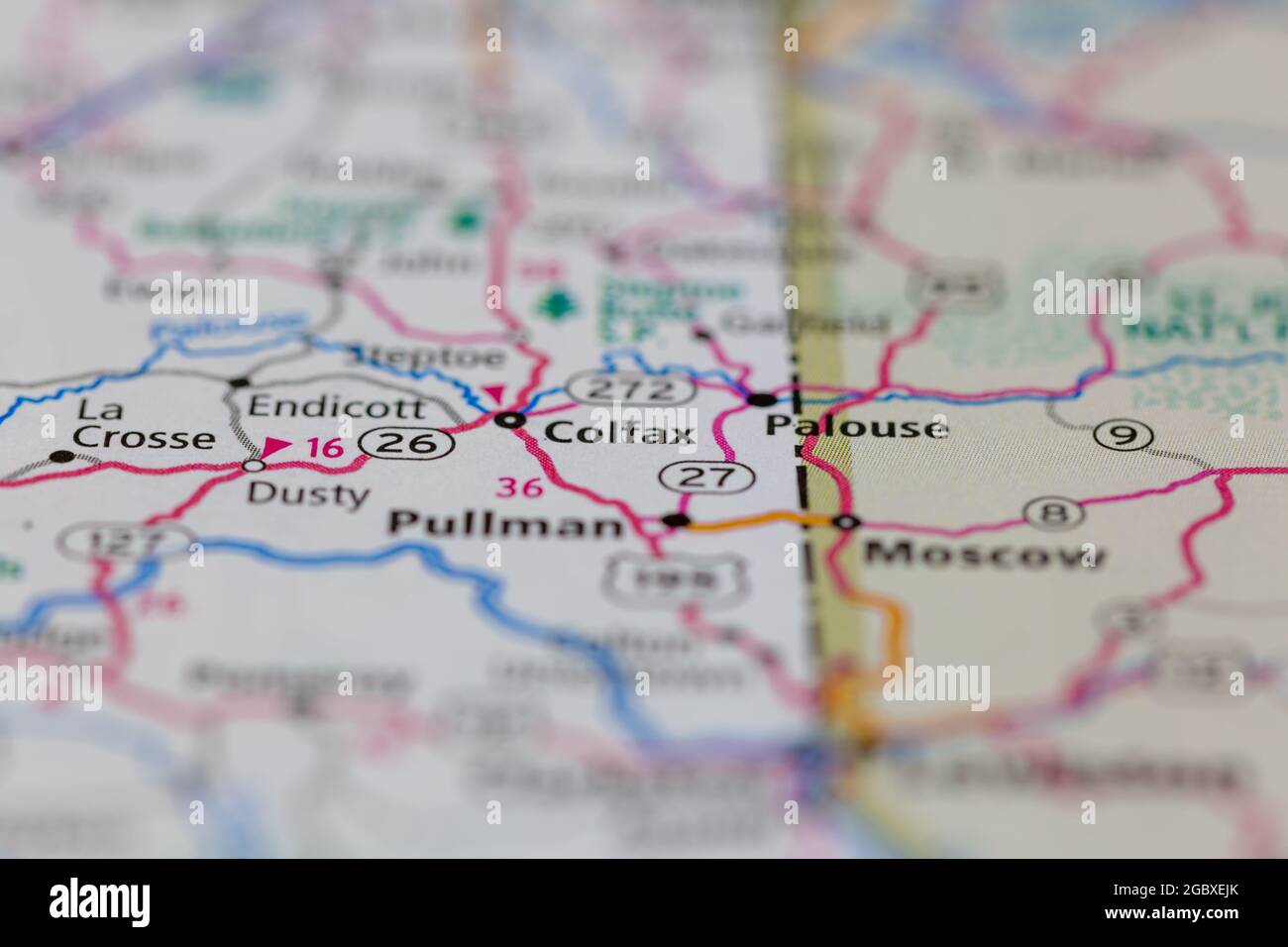 Mappa colfax di washington immagini e fotografie stock ad alta ...