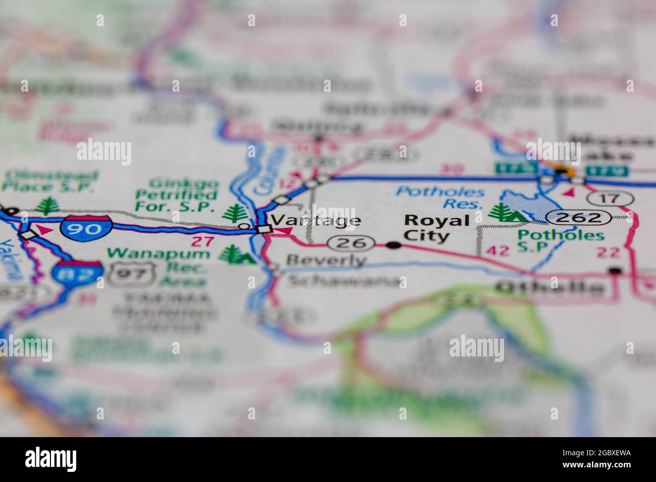 Vantaggiosa mappa di washington immagini e fotografie stock ad alta ...
