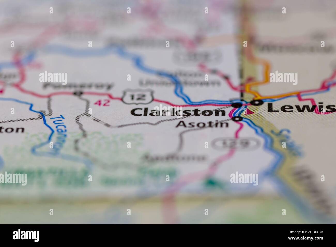 Mappa di clarkston washington immagini e fotografie stock ad alta ...