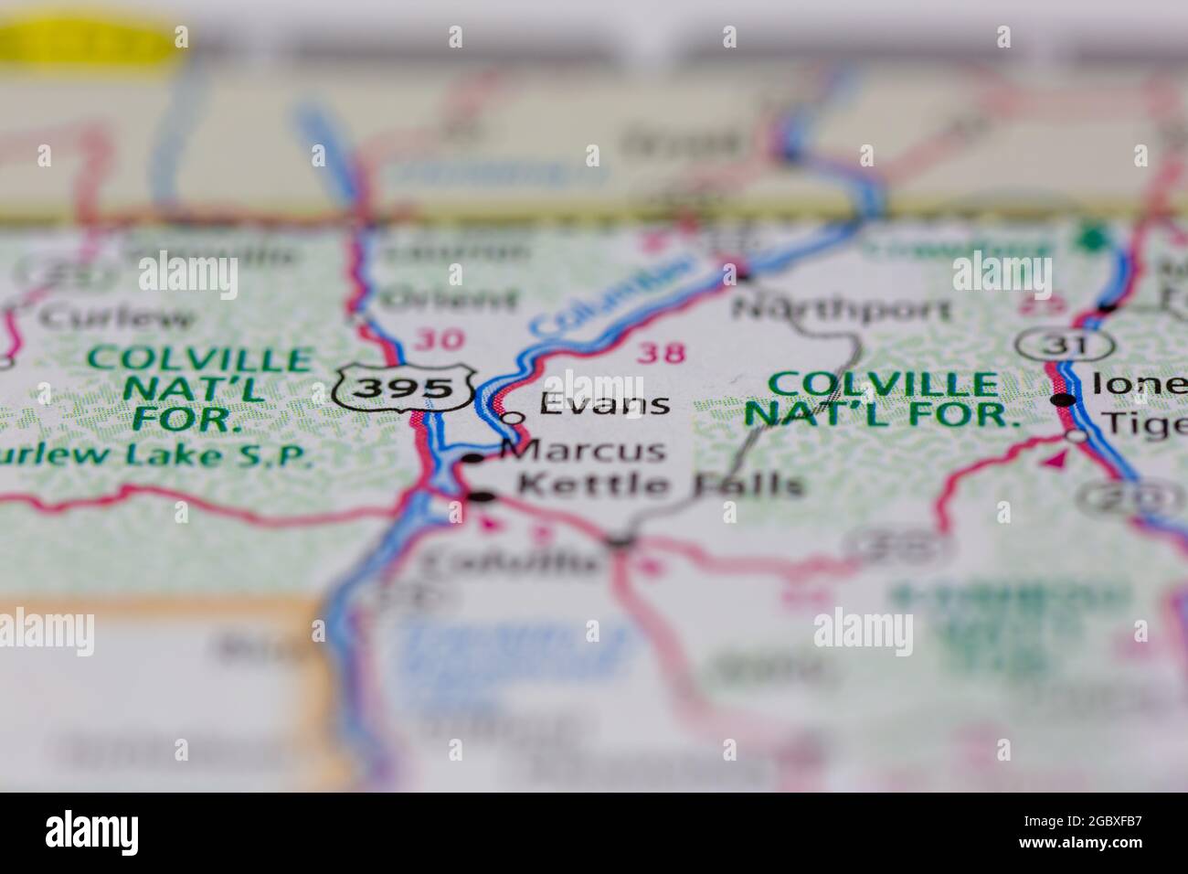Mappa dello stato di washington immagini e fotografie stock ad alta ...