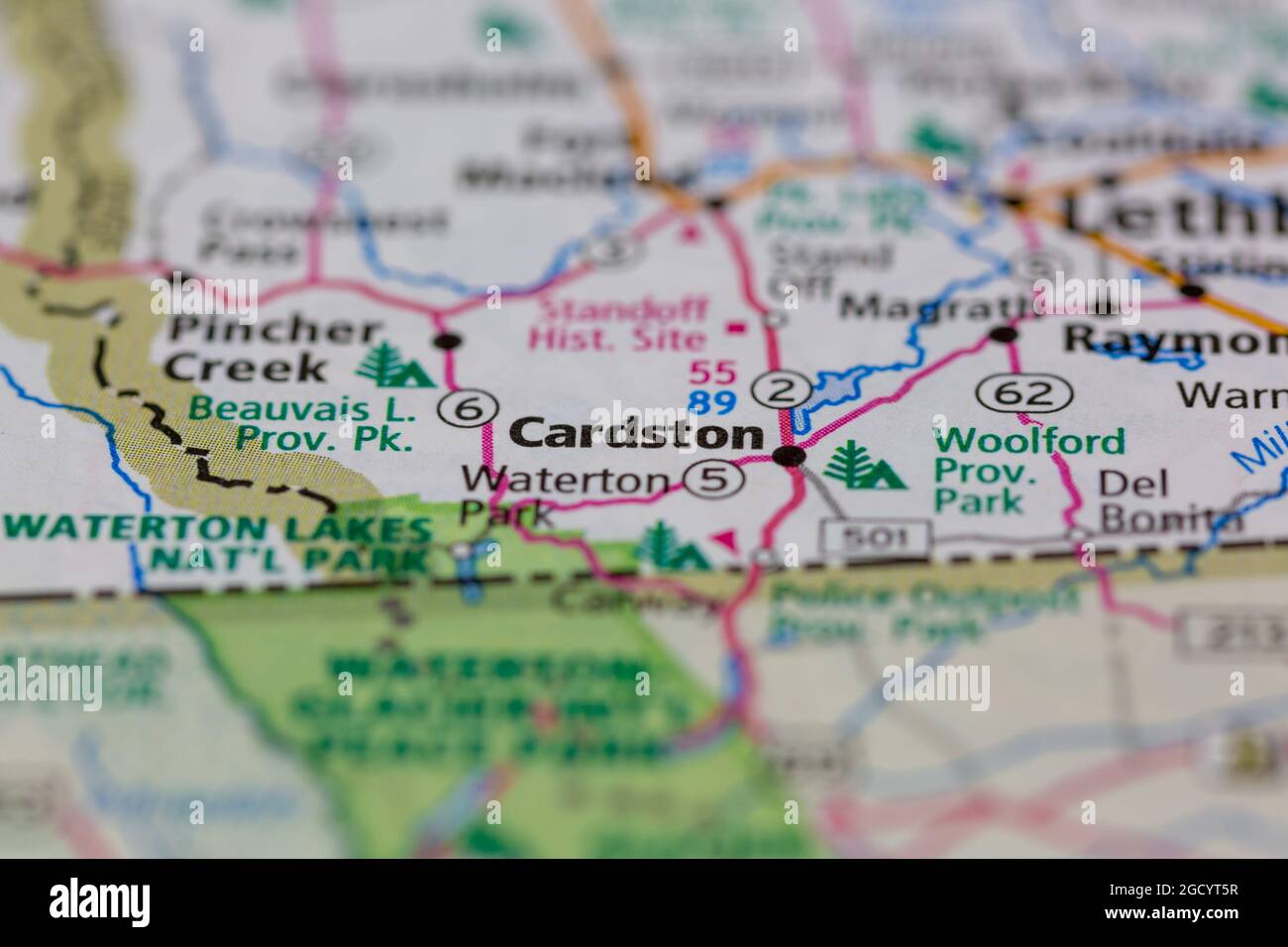 Mappa di cardston immagini e fotografie stock ad alta risoluzione - Alamy
