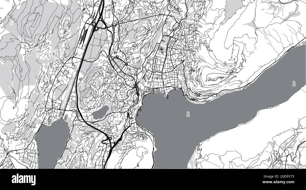 Mappa vettoriale di lugano immagini e fotografie stock ad alta ...