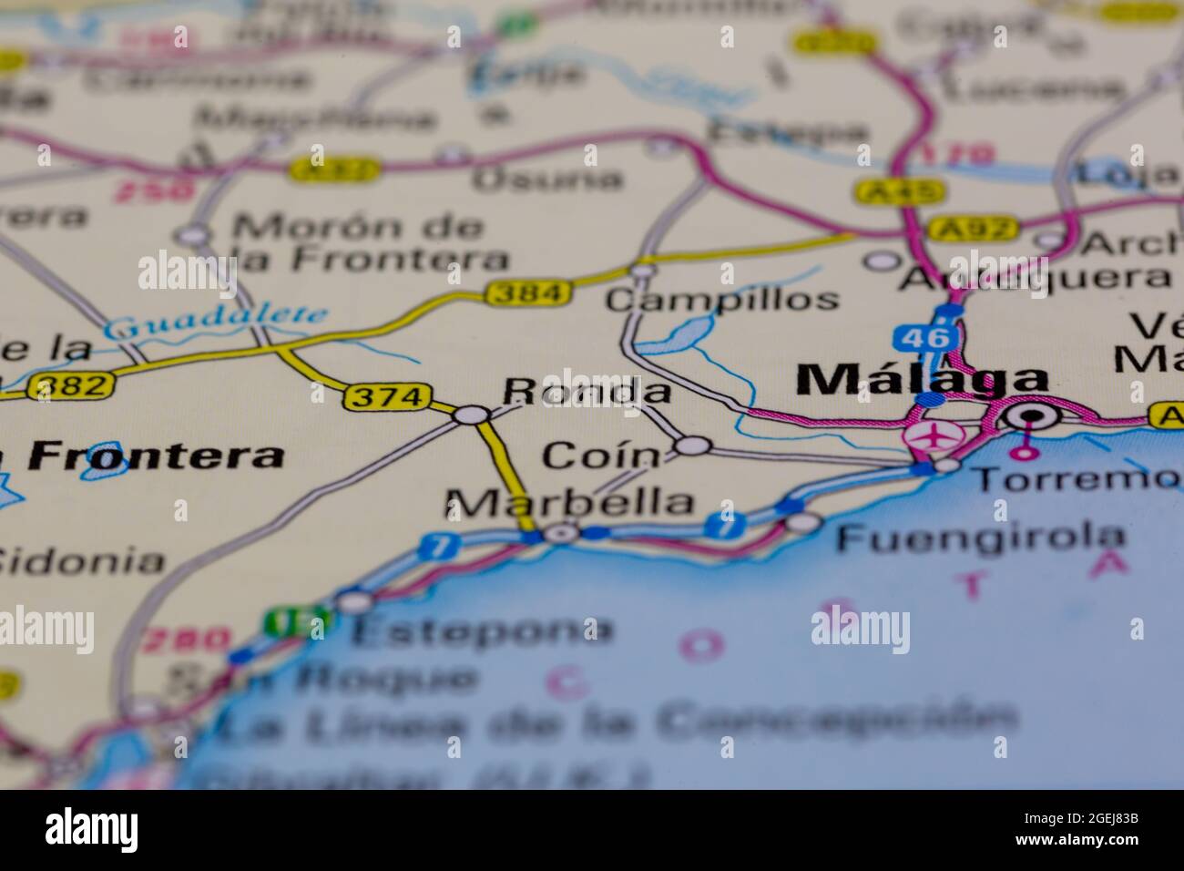 Ronda spagna mappa immagini e fotografie stock ad alta risoluzione - Alamy