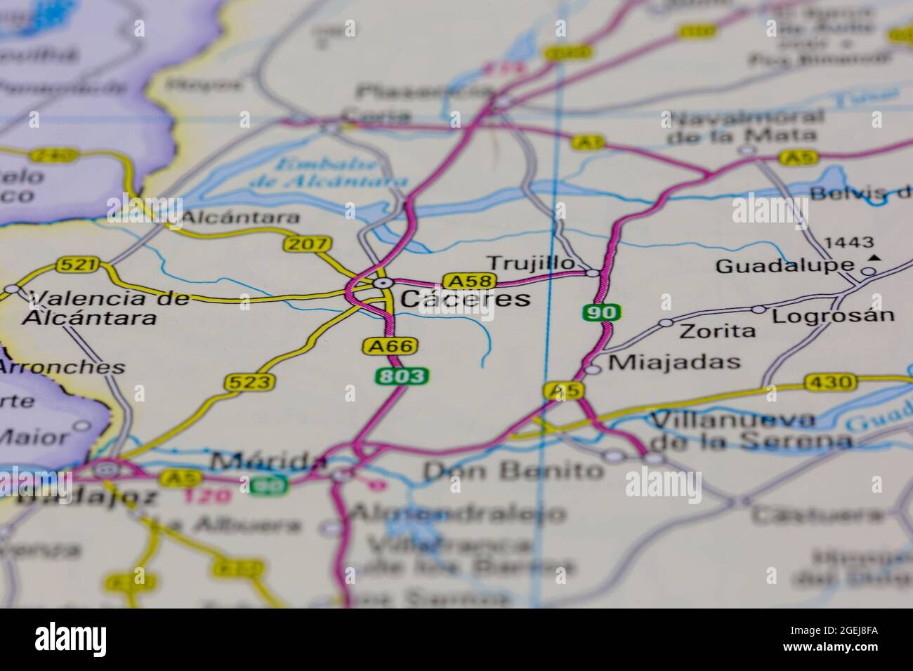 Mappa di caceres immagini e fotografie stock ad alta risoluzione - Alamy