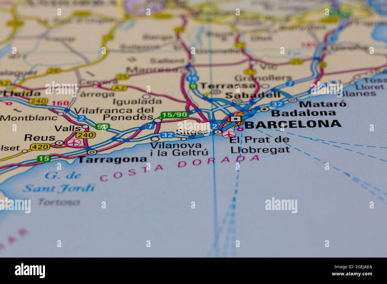 Mappa di sitges spagna immagini e fotografie stock ad alta risoluzione ...