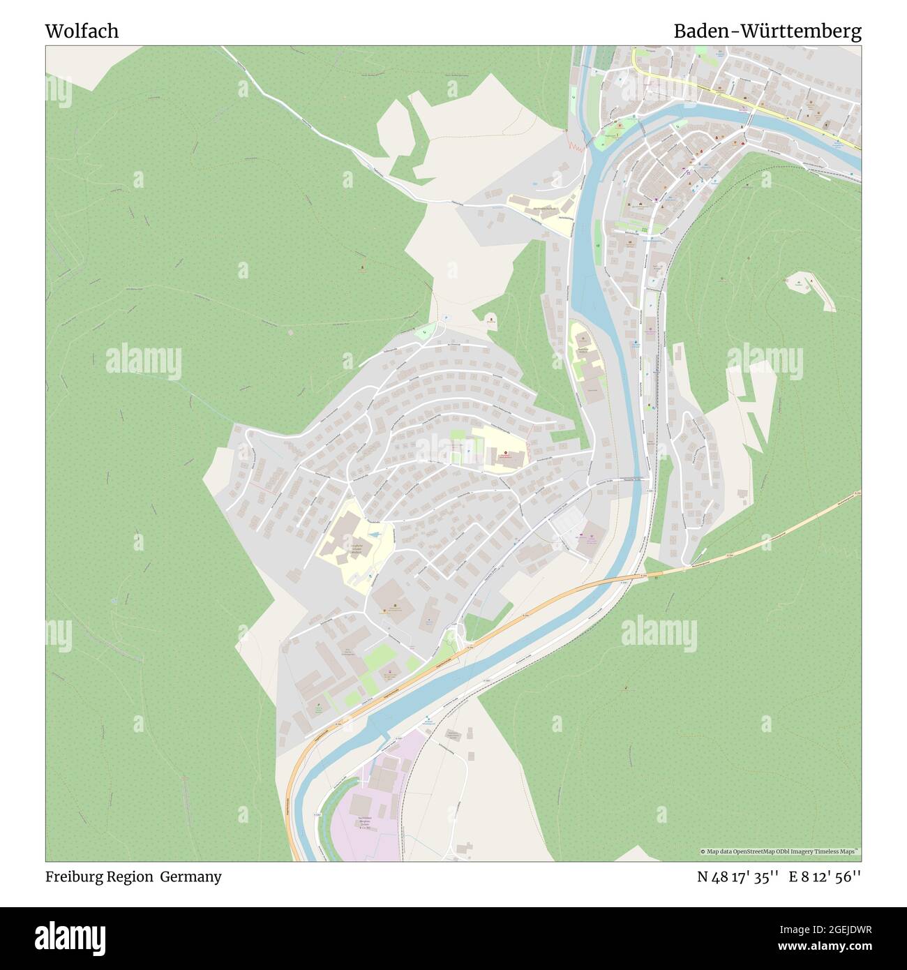 Wolfach, Regione di Friburgo, Germania, Baden-Württemberg, N 48 17' 35 ...