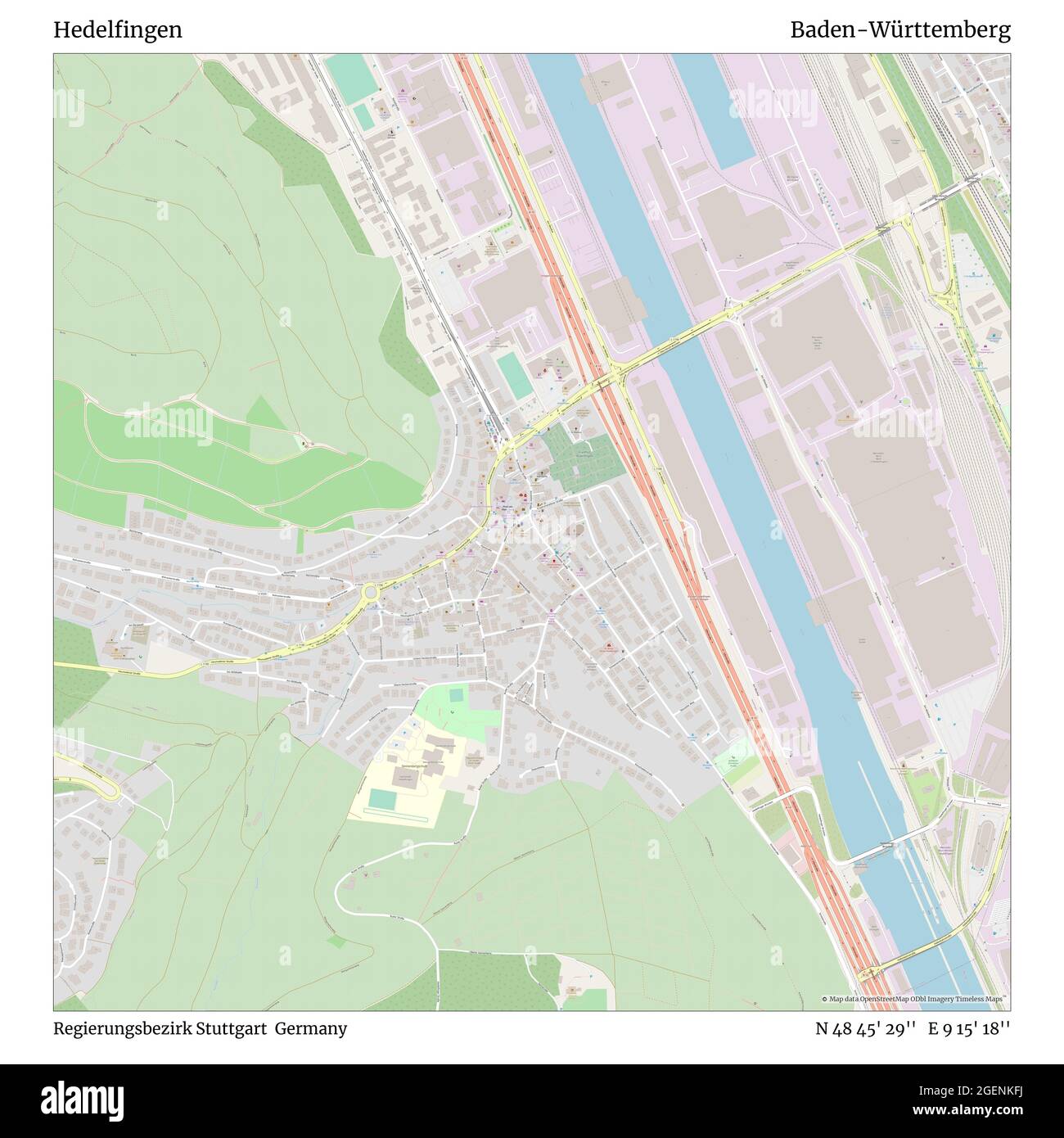 Hedelfingen, Regierungsbezirk Stuttgart, Germania, Baden-Württemberg, N ...