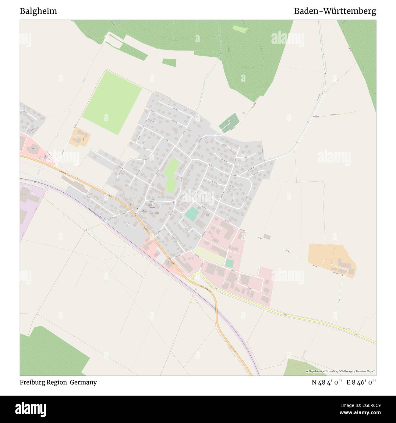 Baltheim, Regione di Friburgo, Germania, Baden-Württemberg, N 48 4' 0 ...