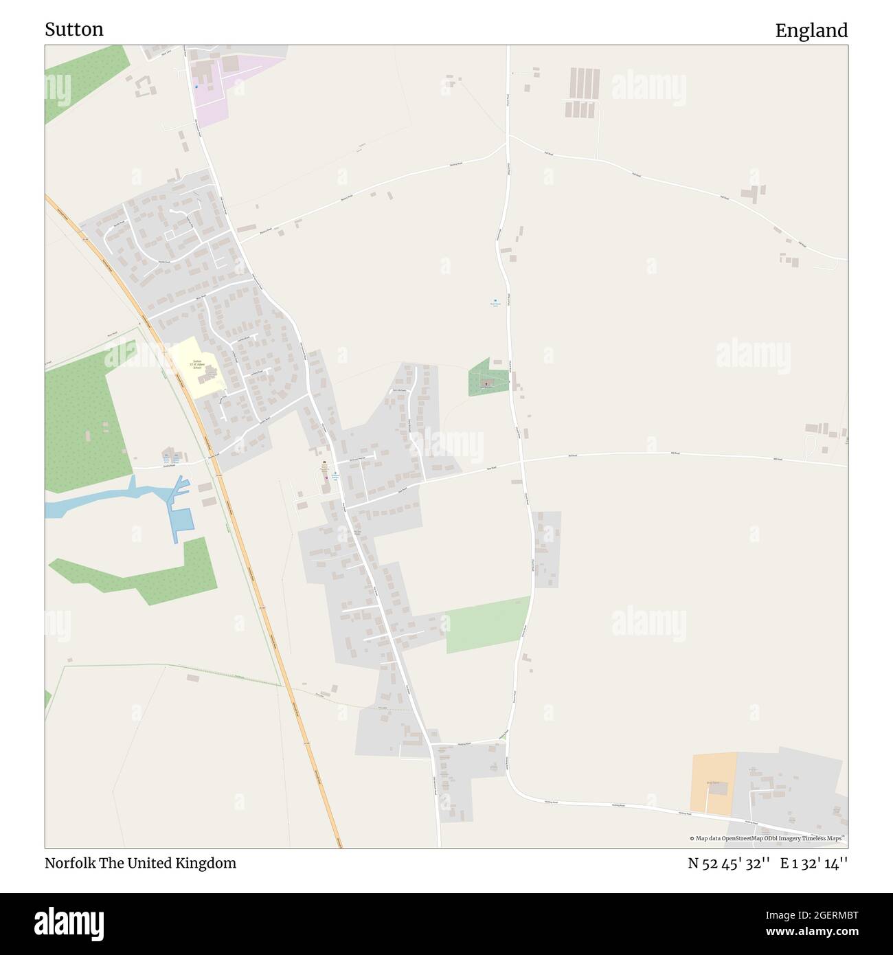 Mappa di sutton Immagini senza sfondo e Foto Stock ritagliate - Alamy