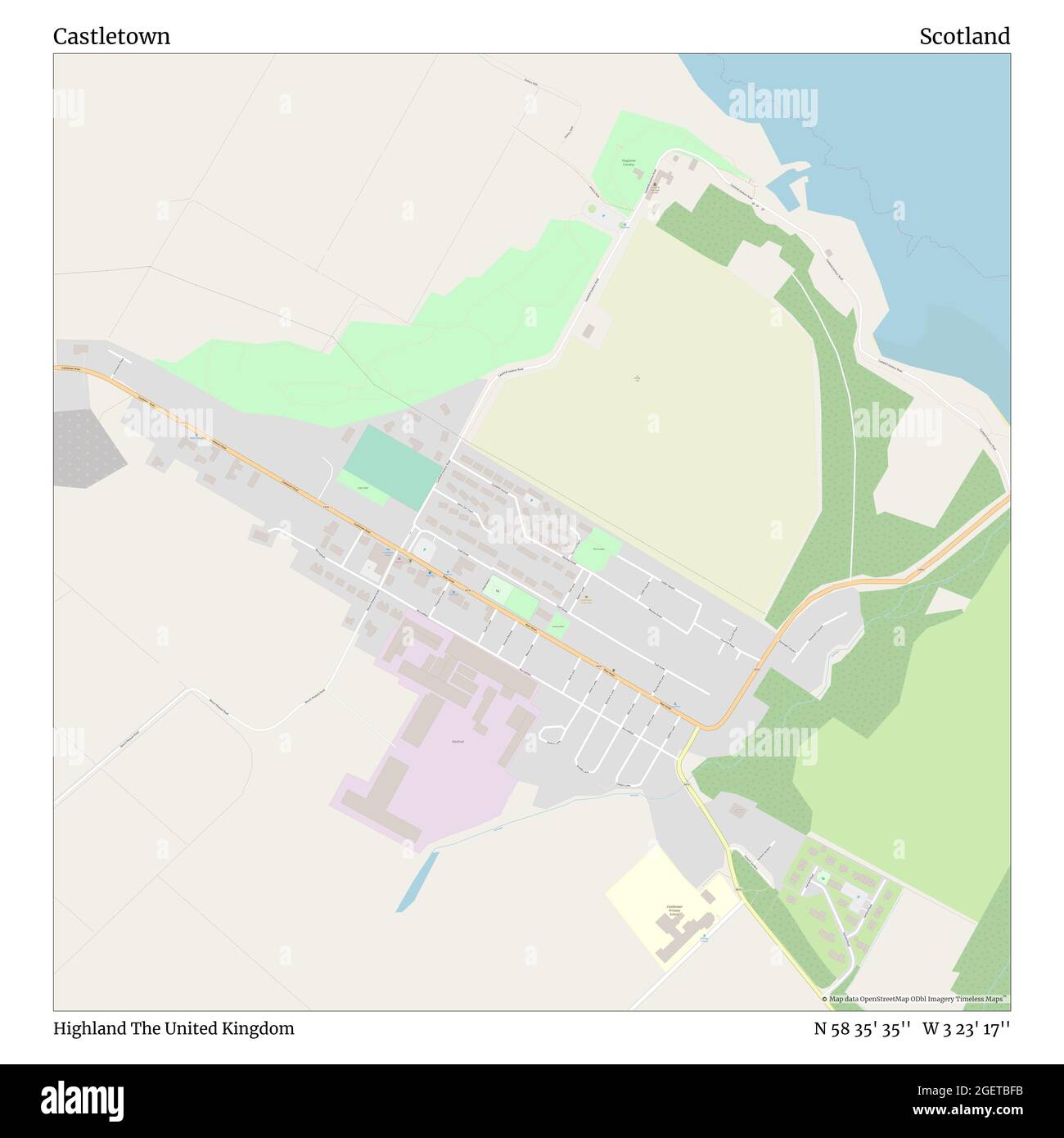Mappa di castletown immagini e fotografie stock ad alta risoluzione - Alamy