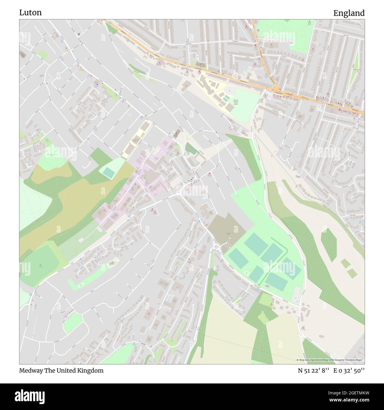 Mappa di luton immagini e fotografie stock ad alta risoluzione - Alamy