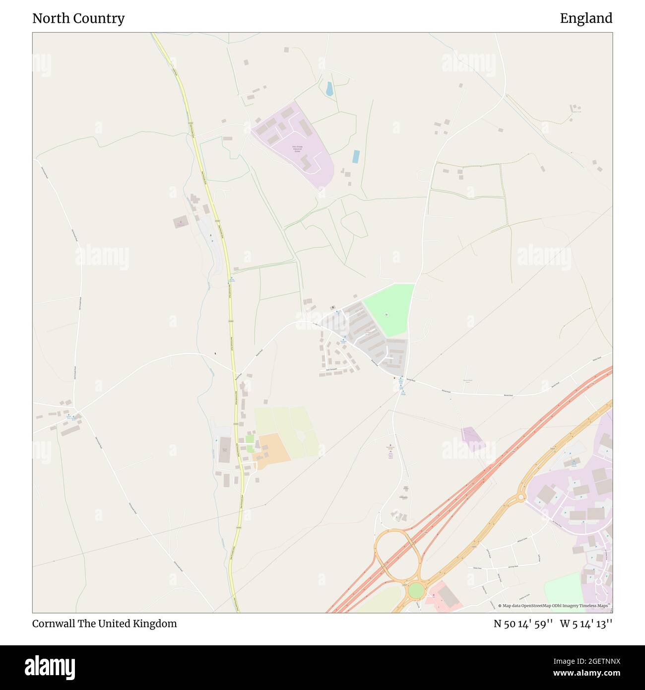 Mappa della cornovaglia nord immagini e fotografie stock ad alta ...