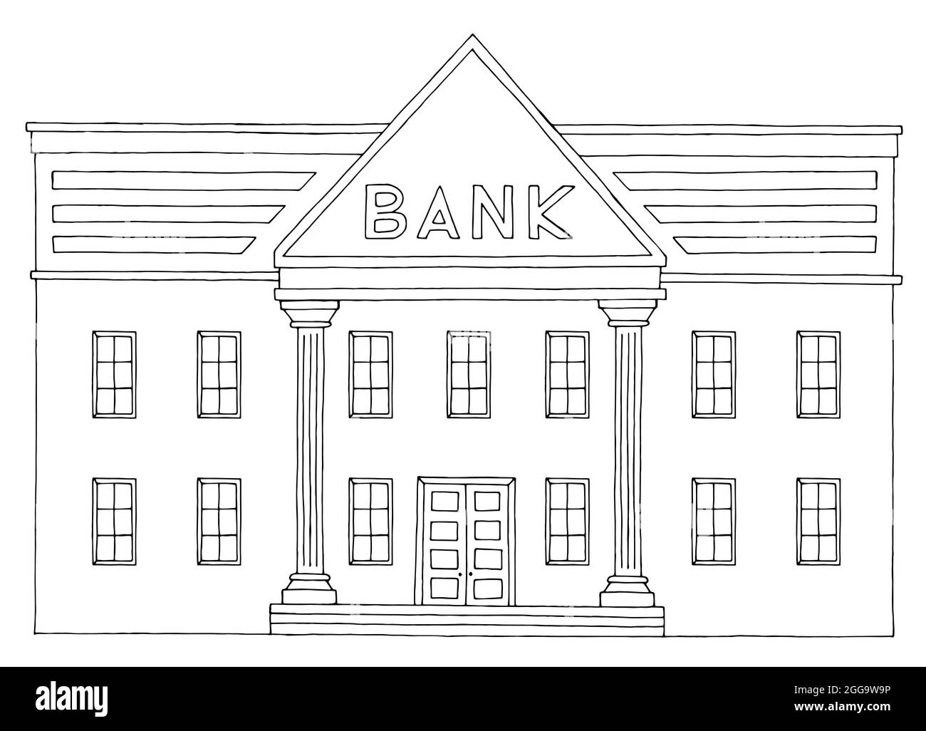 Office building exterior Immagini Vettoriali Stock - Alamy