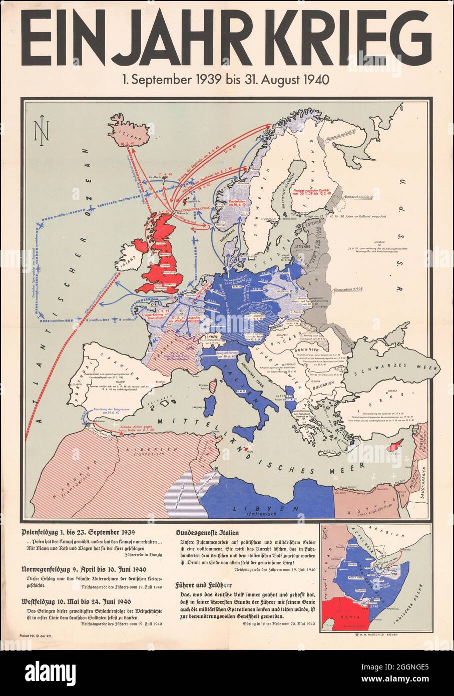 Mappa della germania adolf hitler immagini e fotografie stock ad alta ...