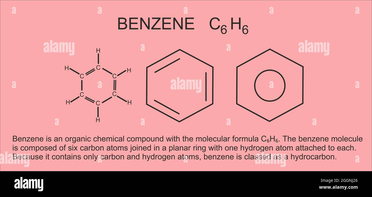 Struttura del gruppo funzionale del benzene immagini e fotografie stock ...