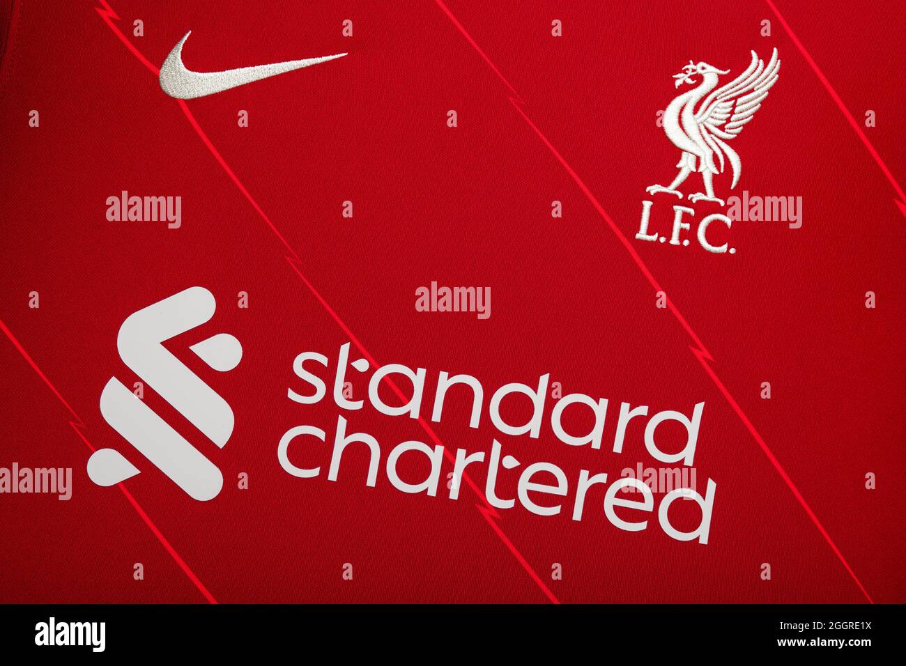 Sponsor sponsorizzato liverpool fc standard immagini e fotografie stock ...