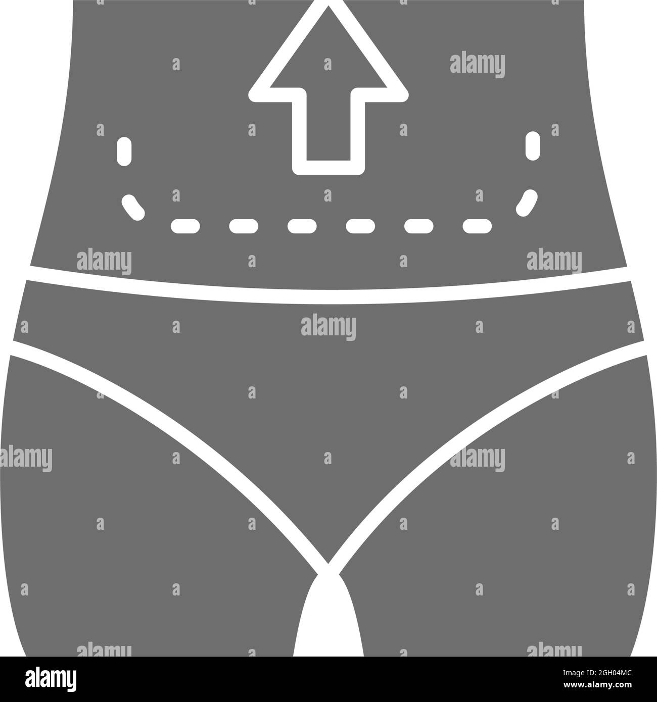 Liposuzione addominale vettoriale, abdominoplastica, pancia Tuck ...