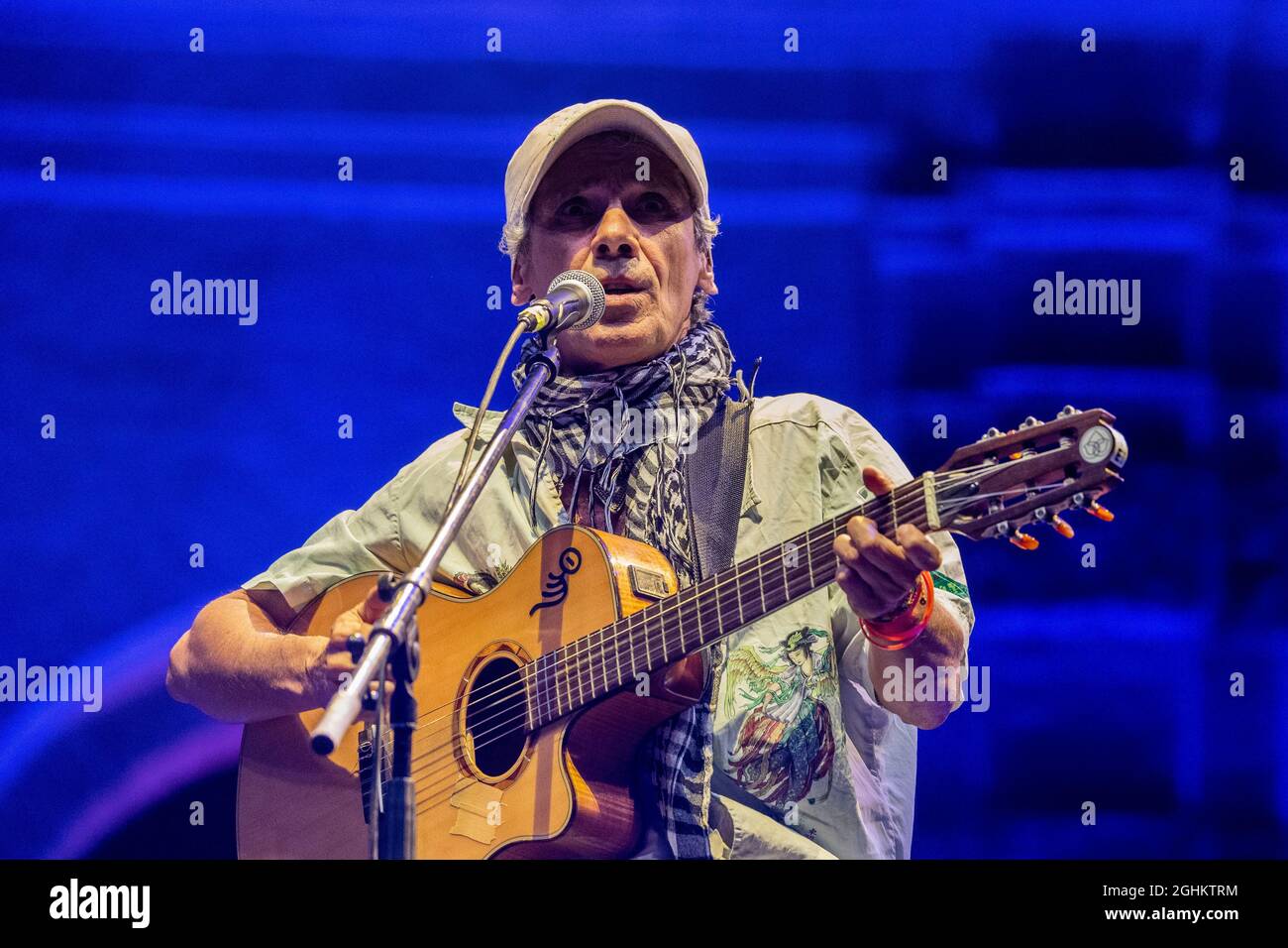 Mantova Italy 6 September 2021 Manu Chao - El Chapulin solo Tour ...