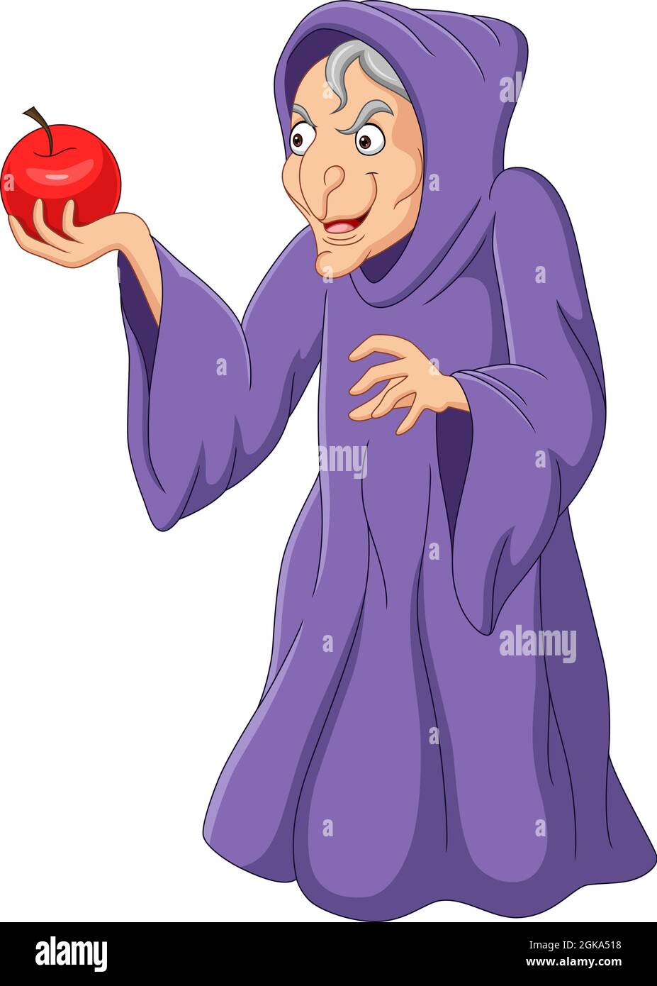 Vecchia strega mela Immagini Vettoriali Stock - Alamy