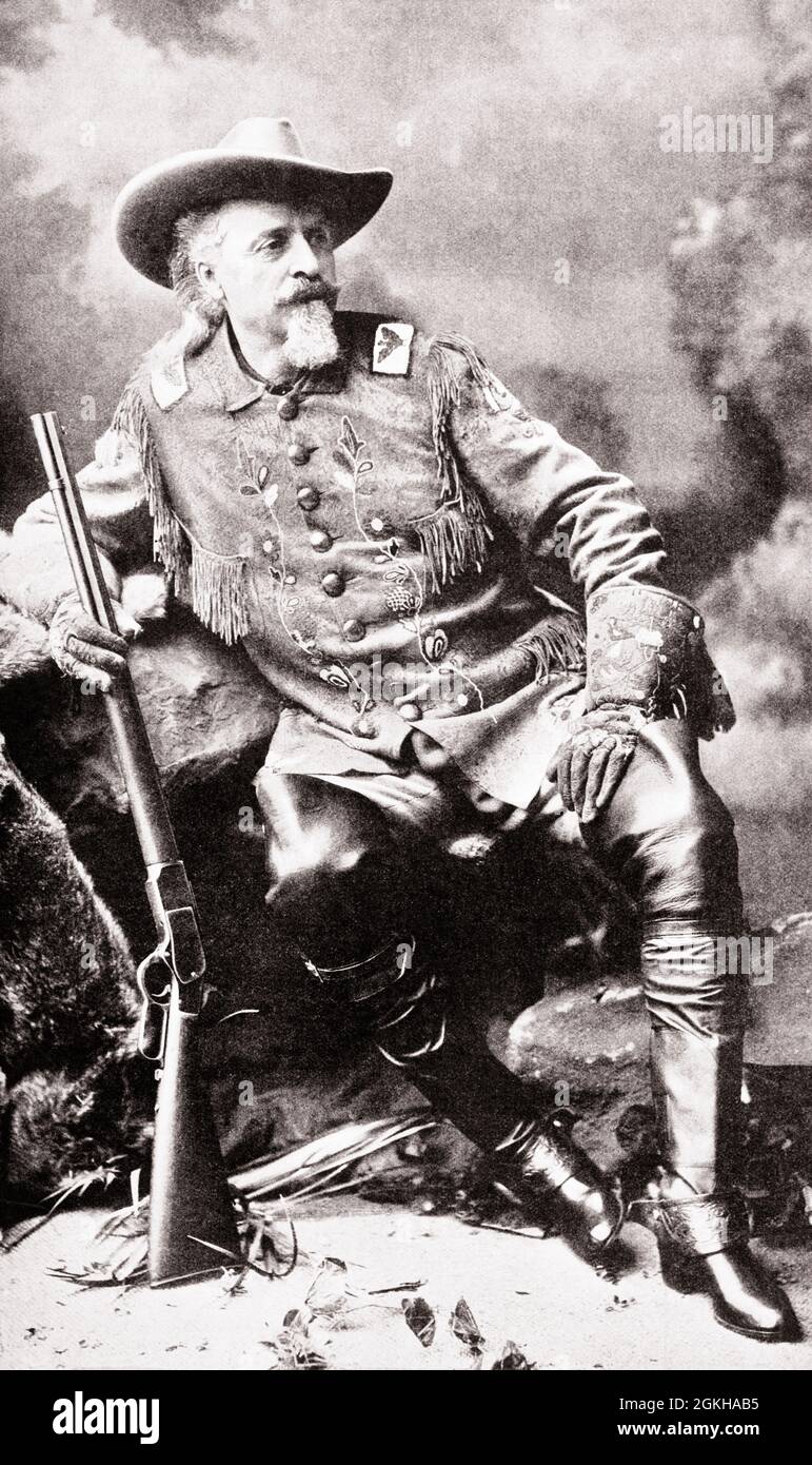 IL 1900 CIRCA 1903 WILLIAM FREDERICK CODY AKA BUFFALO BILL ERA UN ...