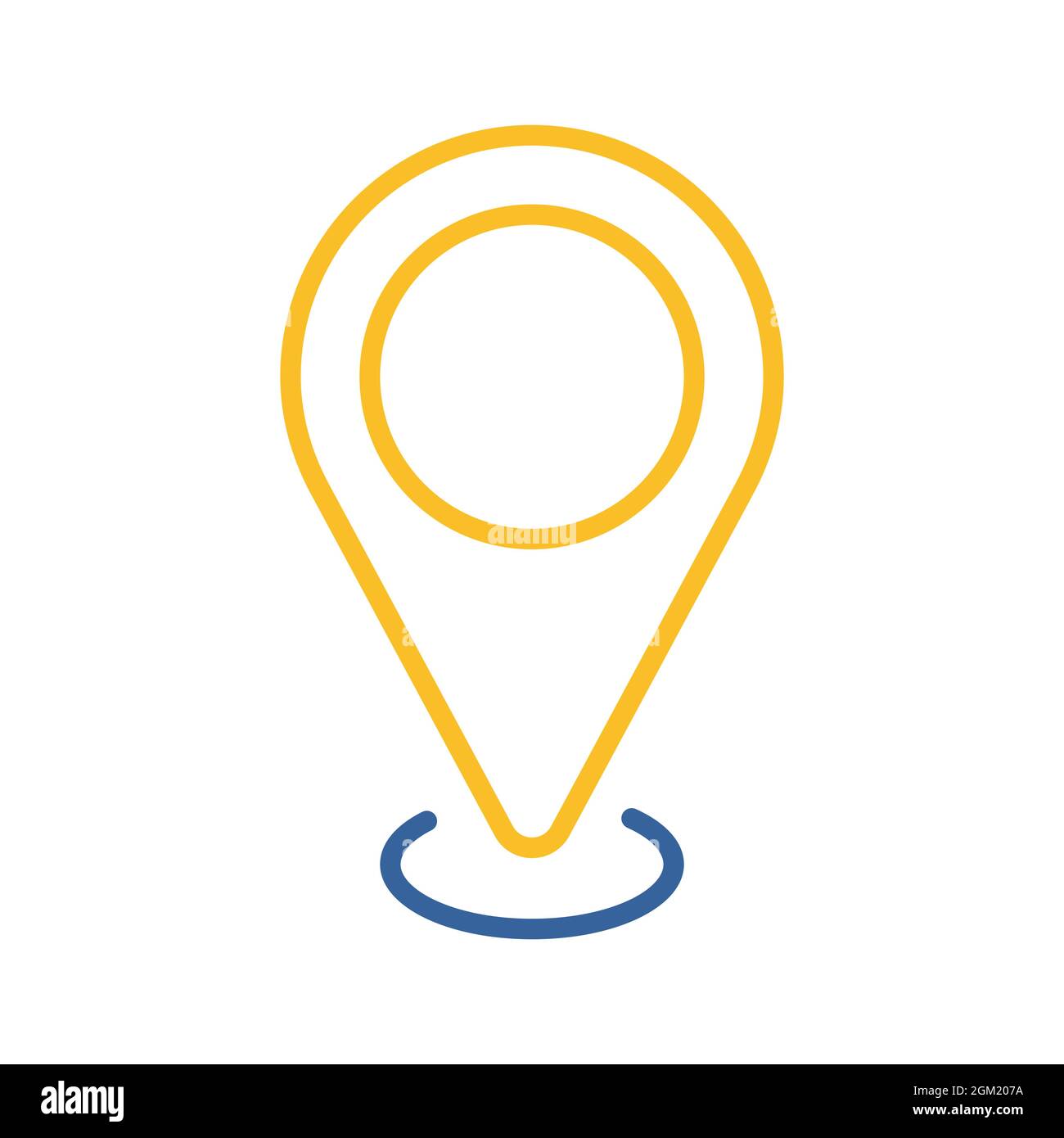 Icona mappa PIN. Puntatore mappa. Marcatori mappa. Simbolo della ...