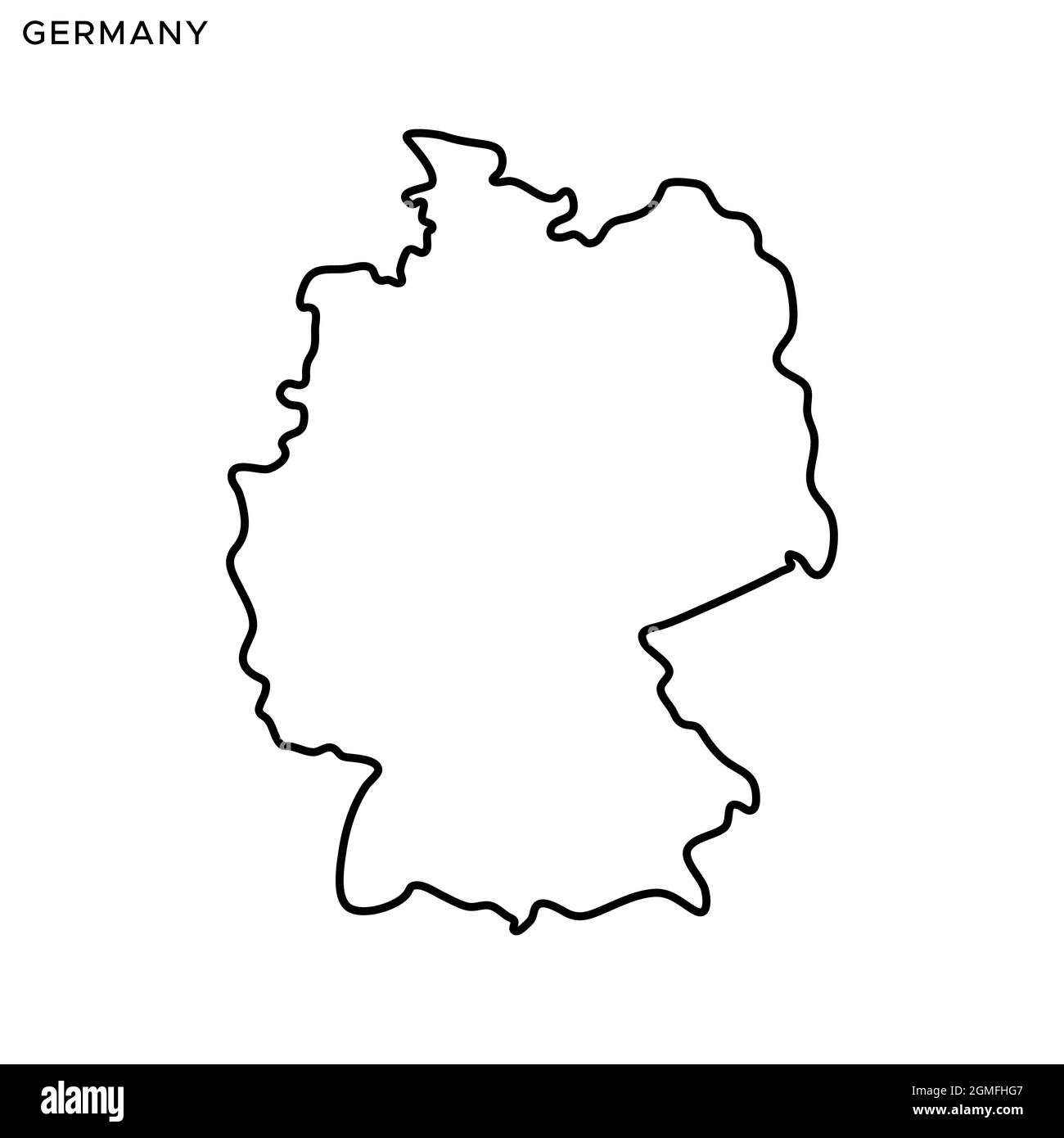 Mappa stato germania Immagini Vettoriali Stock - Alamy
