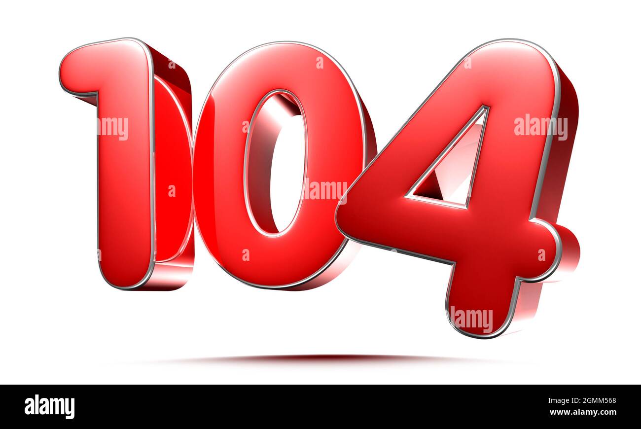 Number 104 sign immagini e fotografie stock ad alta risoluzione - Alamy