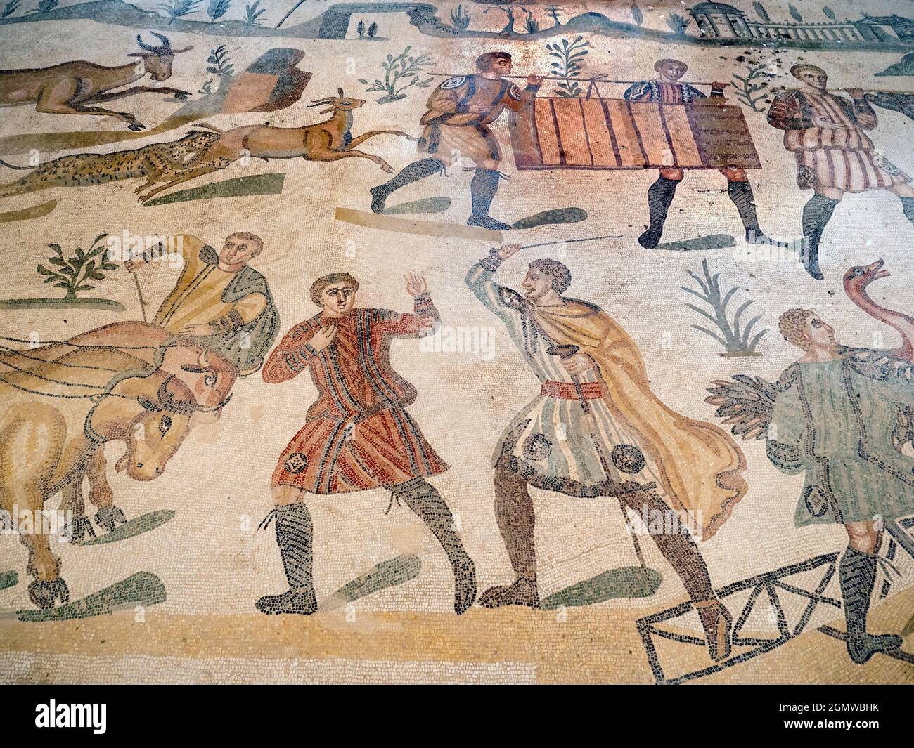 Villa romana del casale mosaici romani immagini e fotografie stock ad ...