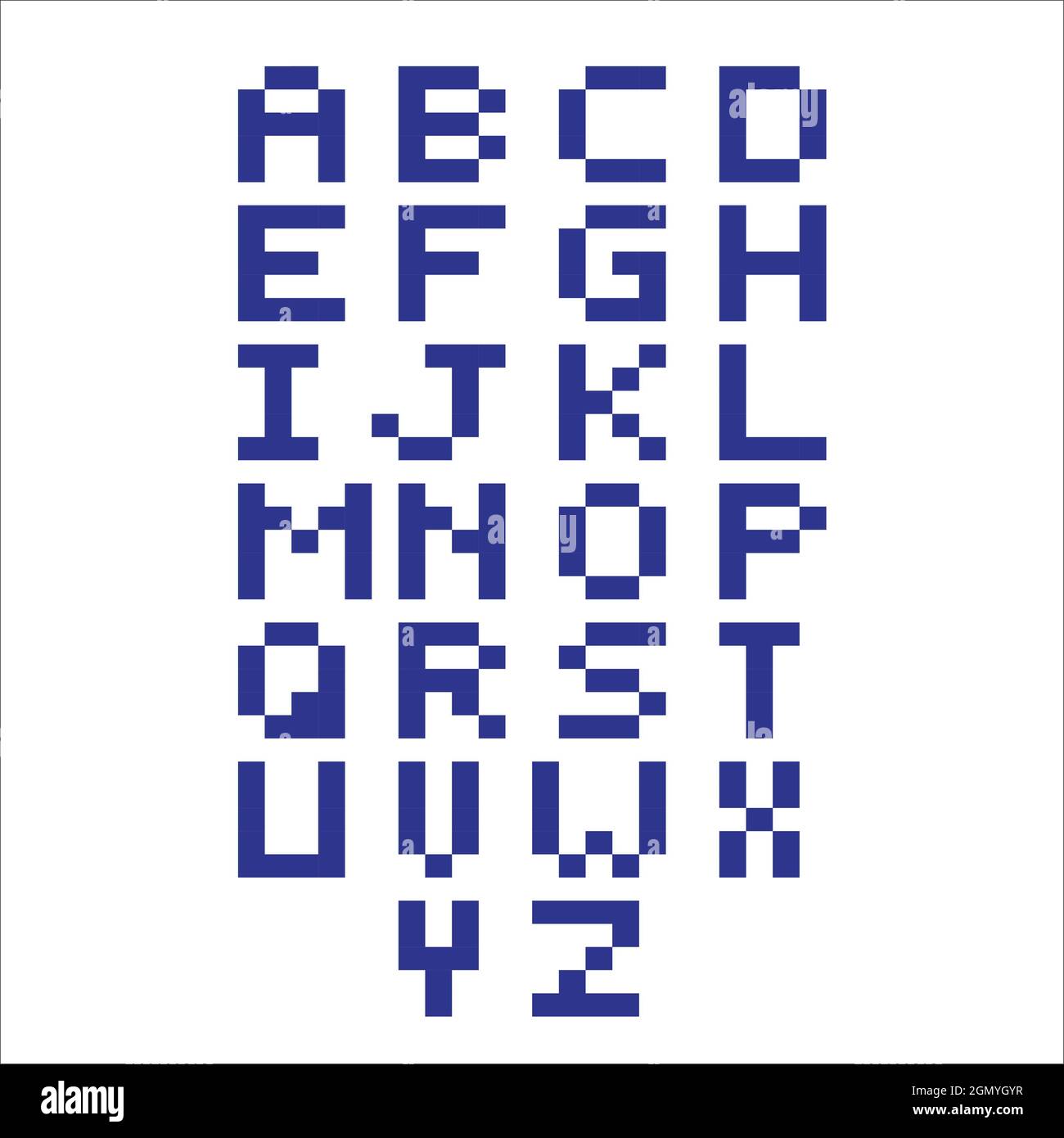 Alfabeto pixel art immagini e fotografie stock ad alta risoluzione - Alamy