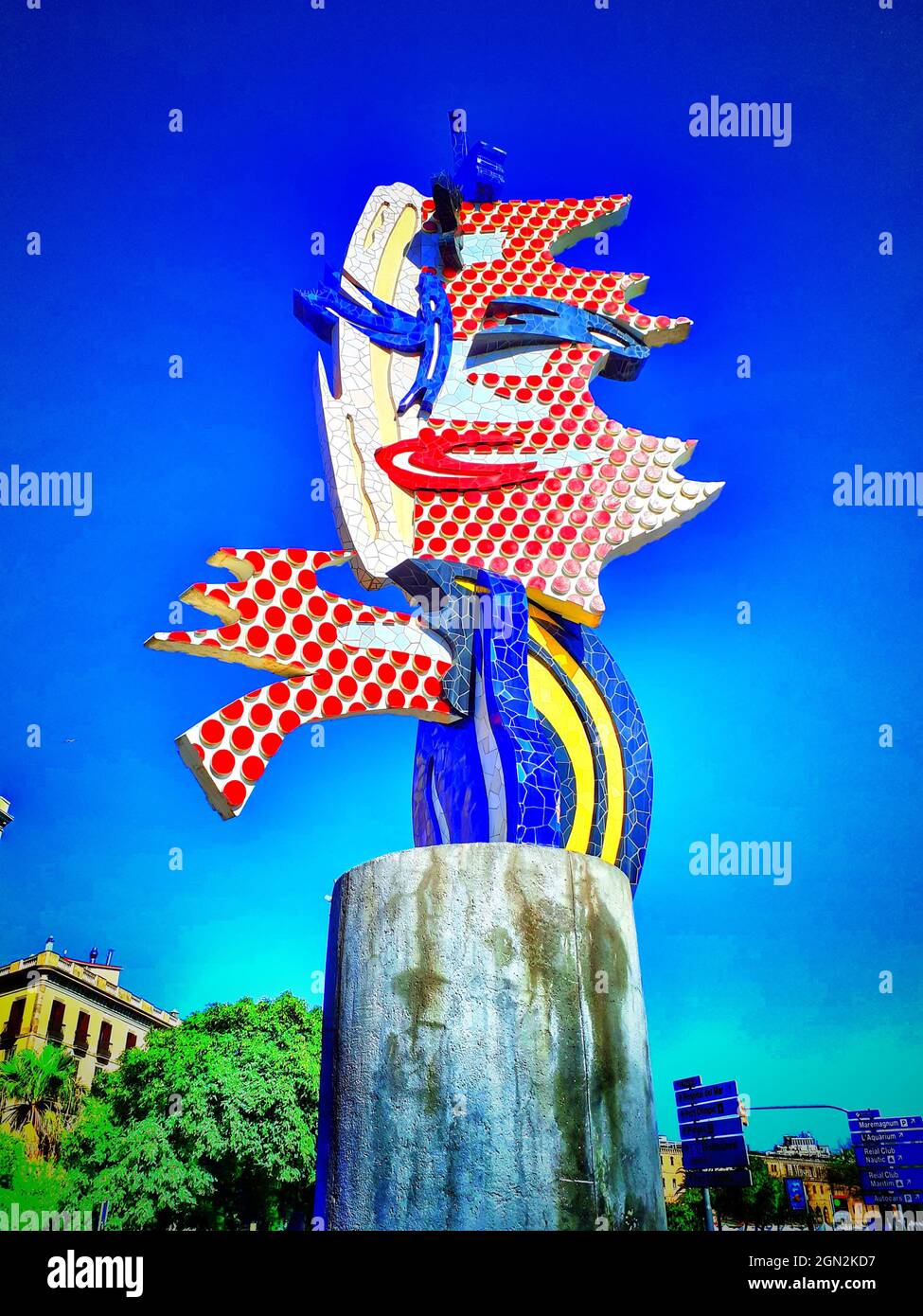 Barcelona roy lichtenstein pop art immagini e fotografie stock ad alta ...