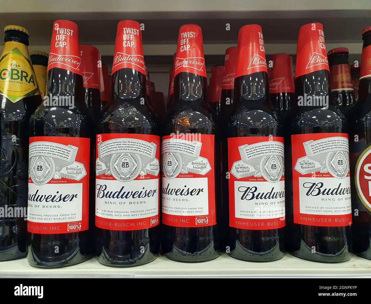 Budweiser beer bud can immagini e fotografie stock ad alta risoluzione ...