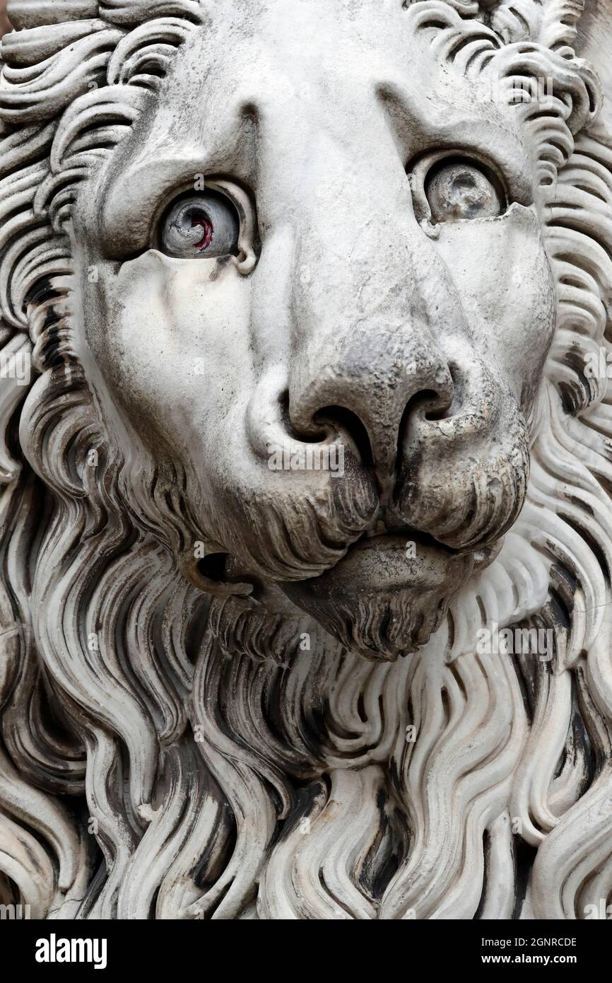 Cattedrale di Genova, Cattedrale di San Lorenzo. Testa di leone ...