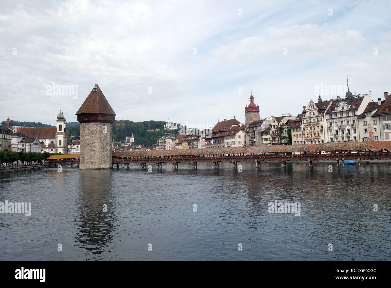 Centro storico della città di Lucerna con il famoso Ponte della ...