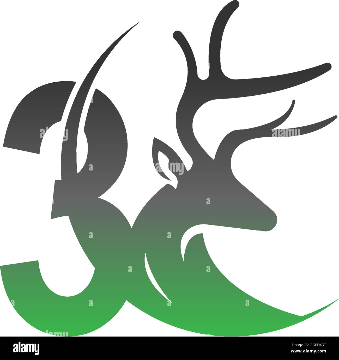 Cervo logo Immagini Vettoriali Stock - Alamy