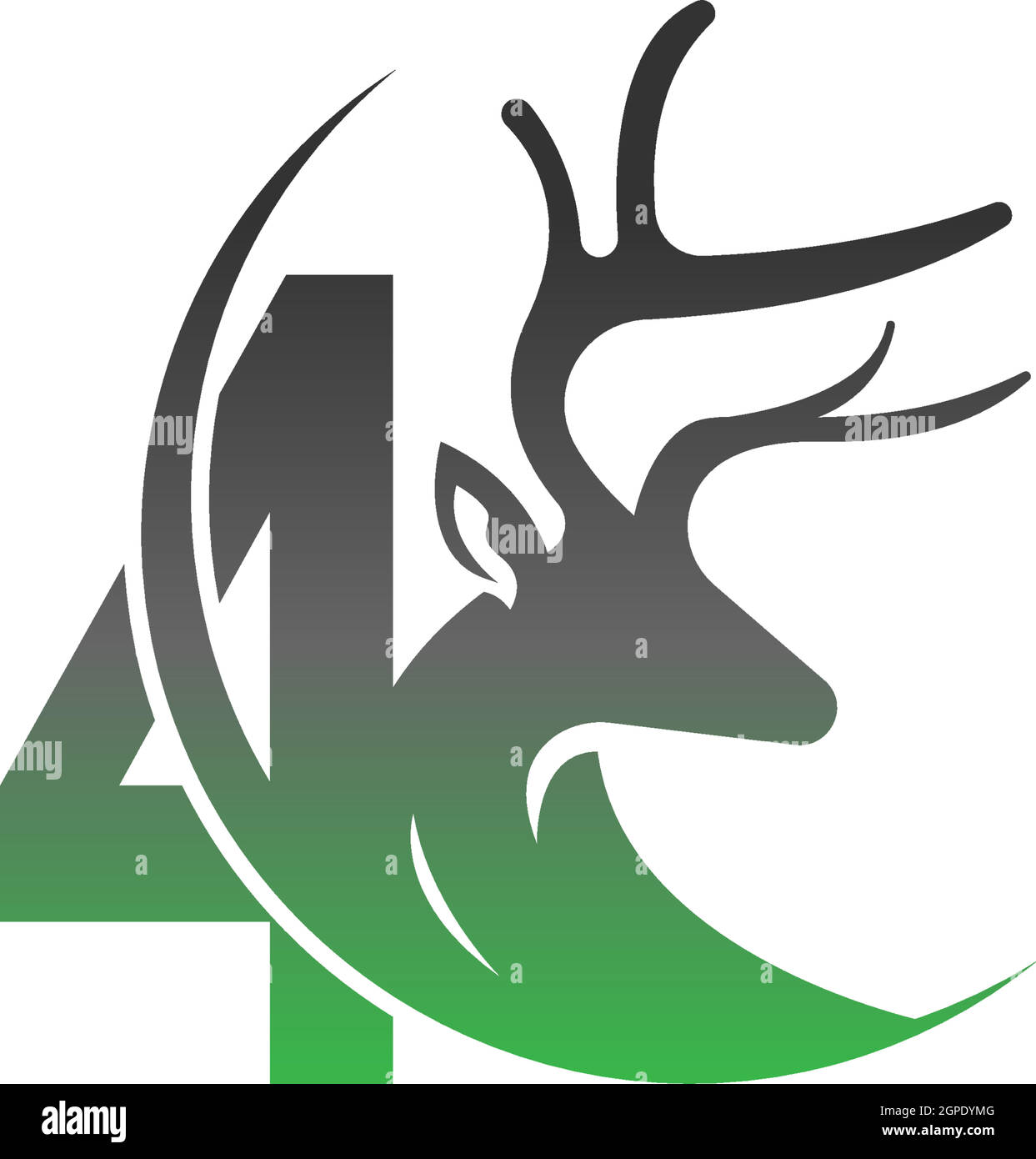 Cervo logo Immagini Vettoriali Stock - Alamy