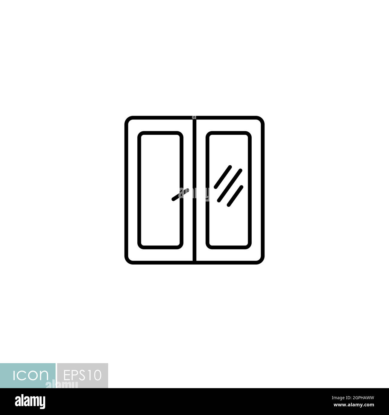 Casement window Immagini Vettoriali Stock - Alamy