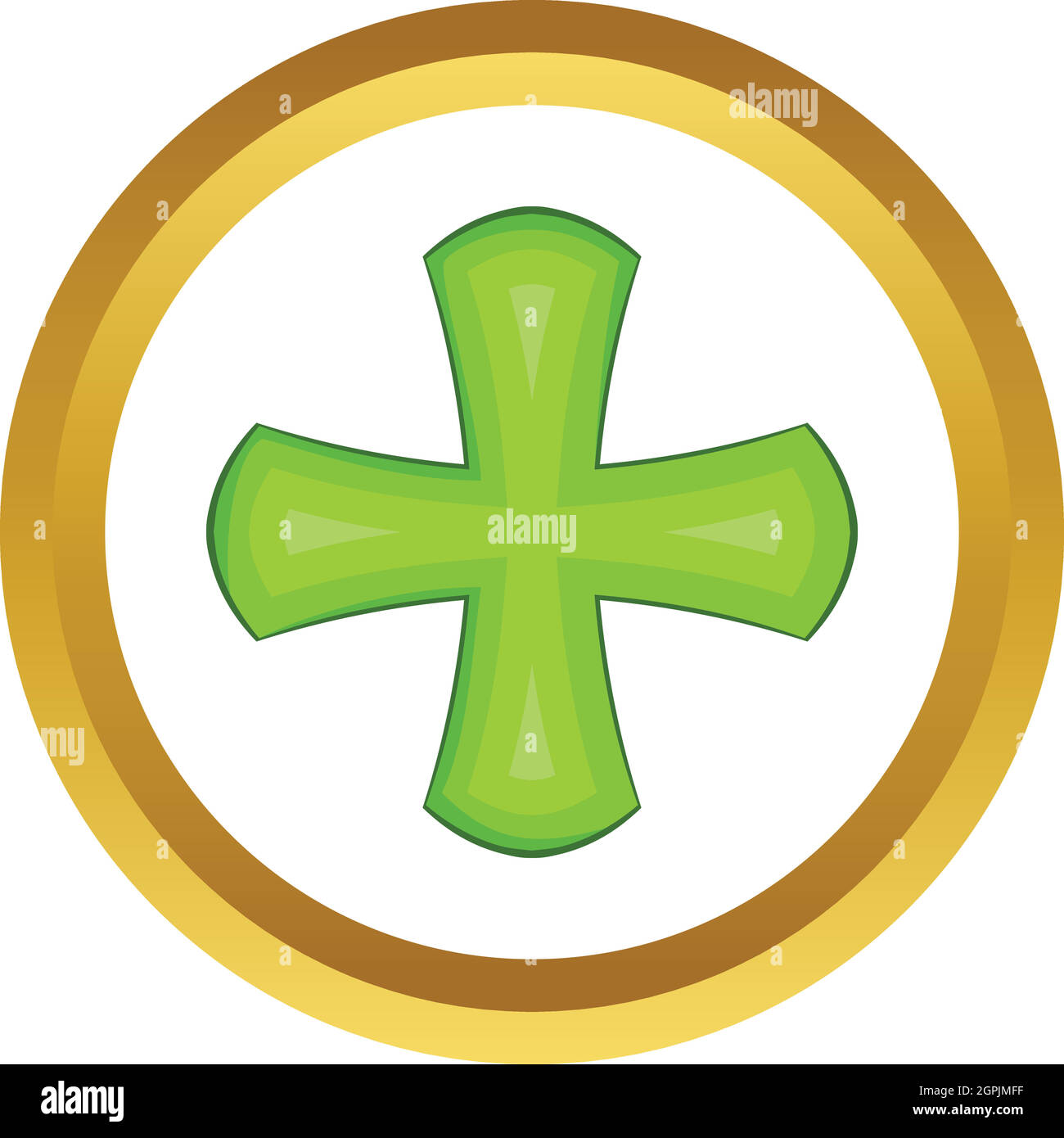 Croce verde Immagini Vettoriali Stock - Alamy