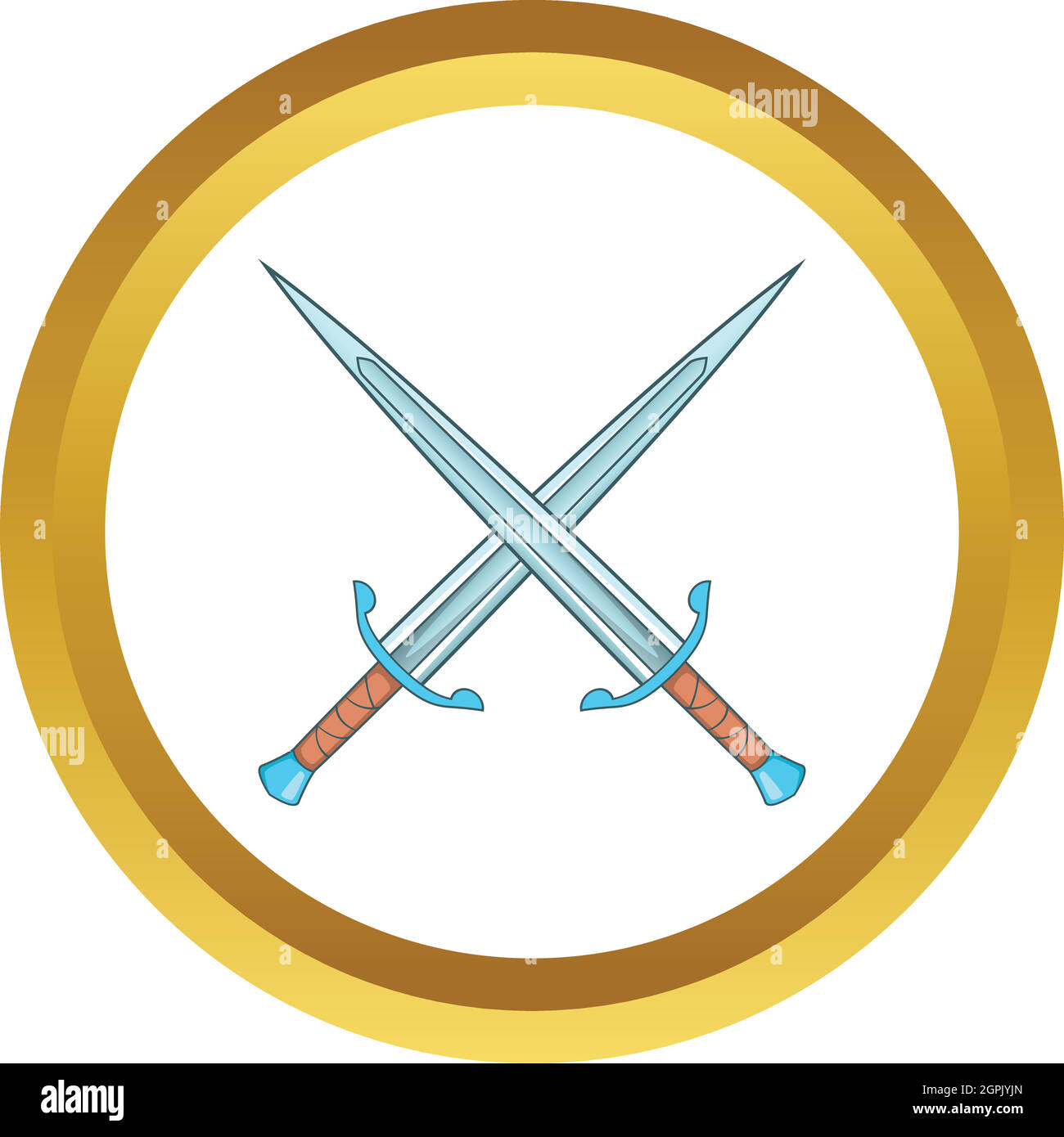 Spade incrociate Immagini Vettoriali Stock - Alamy