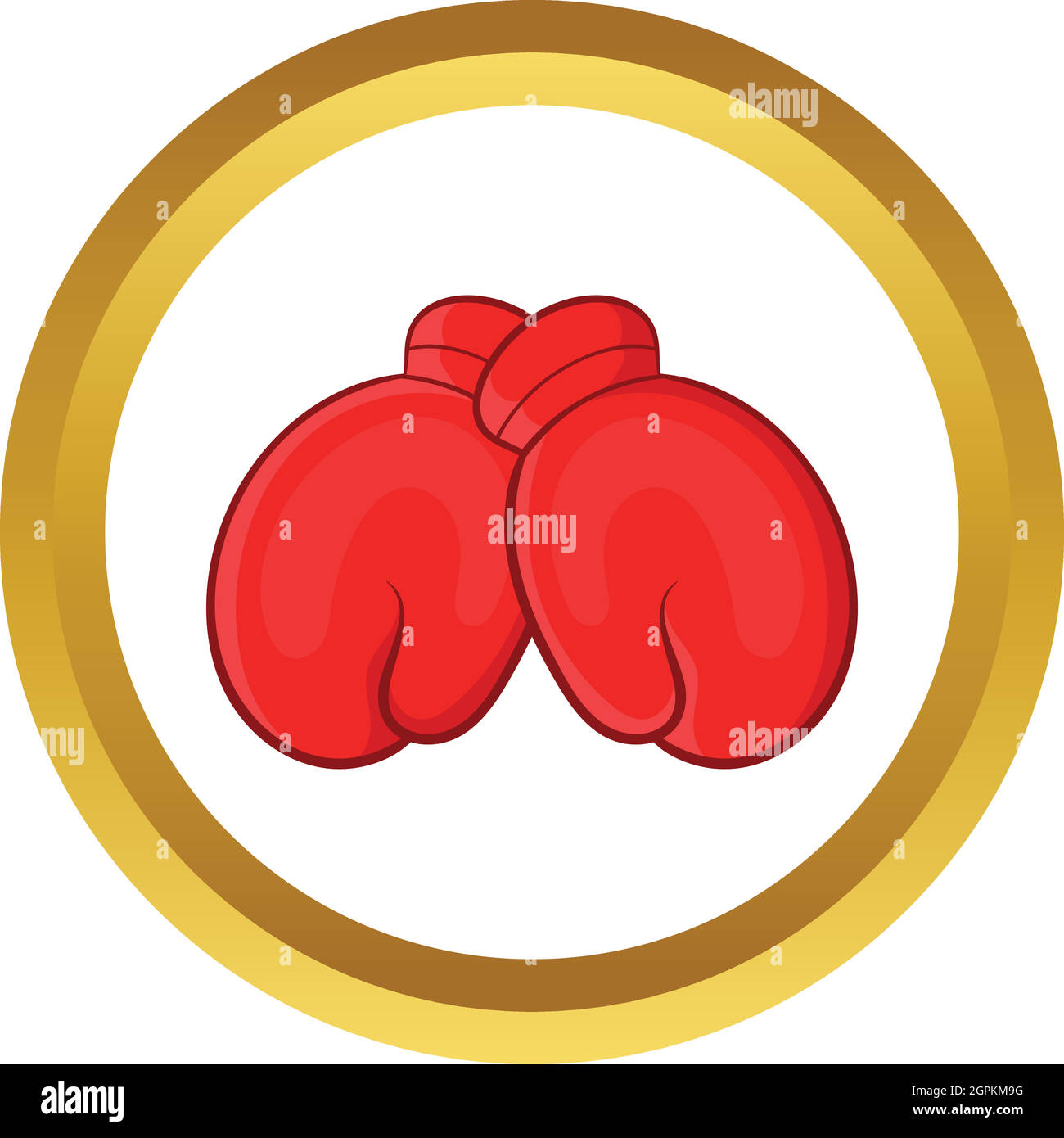 Red boxing gloves icon cartoon immagini e fotografie stock ad alta ...