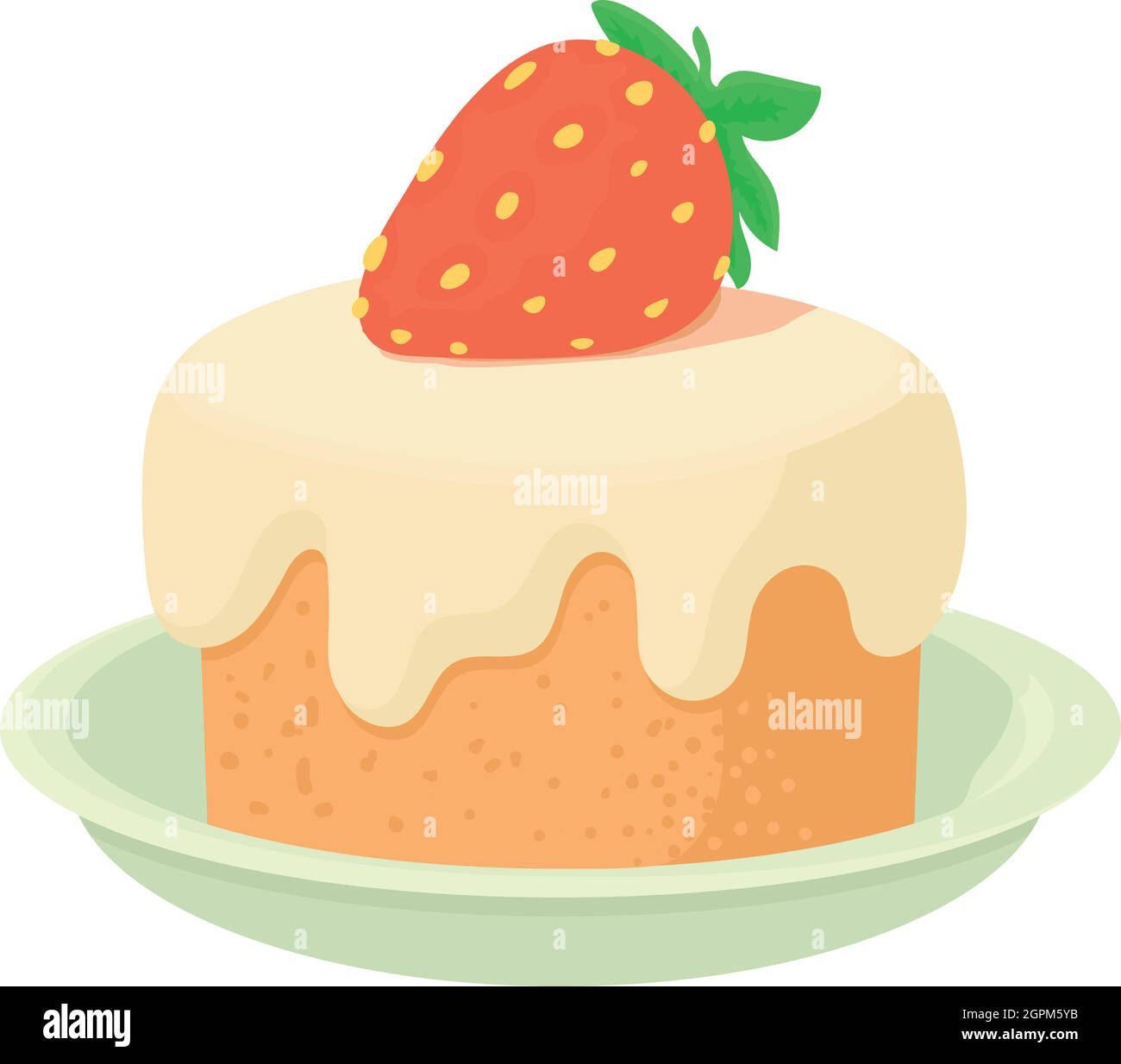 Cartoon birthday cake Immagini Vettoriali Stock - Alamy