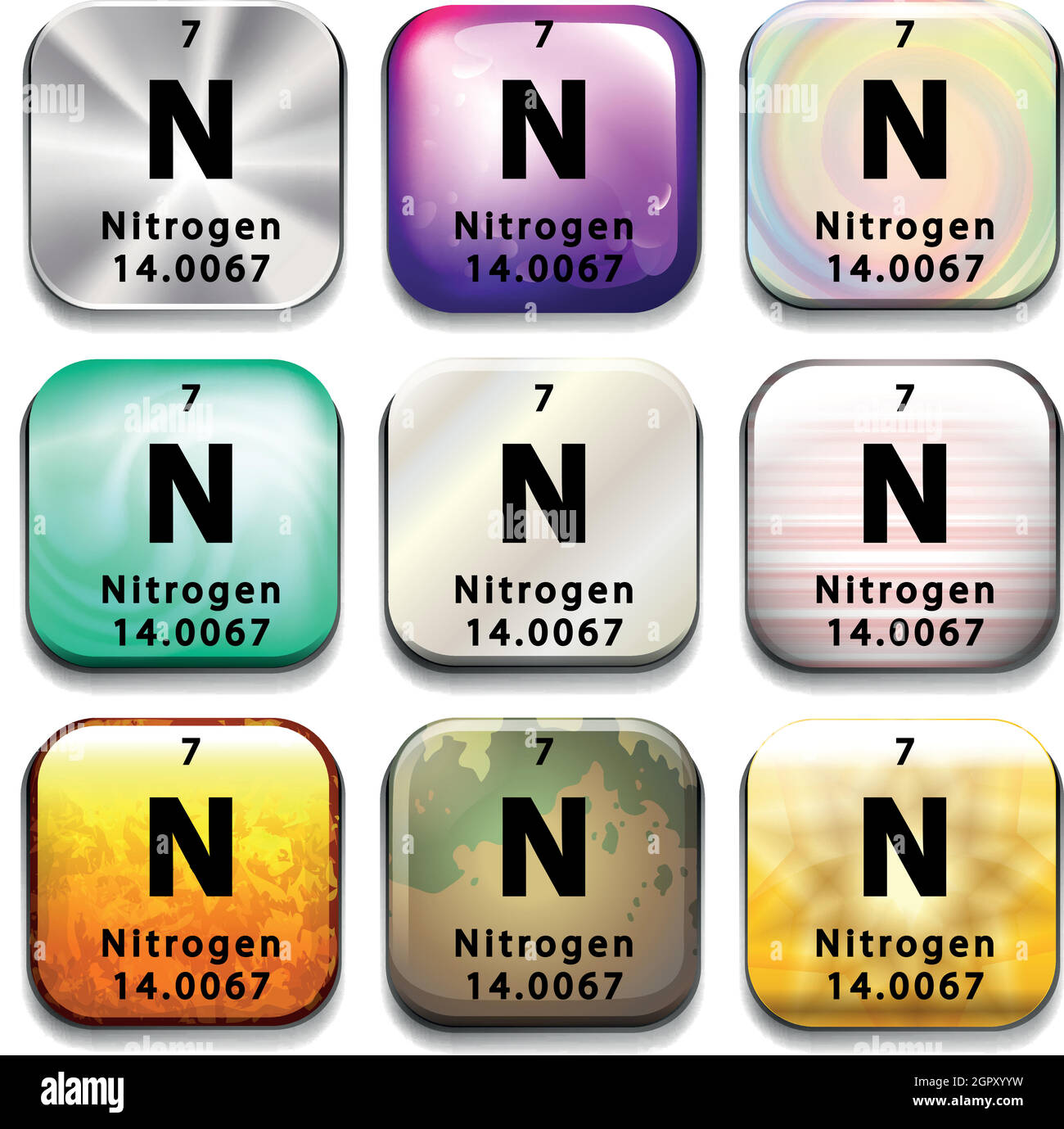 Nitrogen properties periodic table immagini e fotografie stock ad alta ...