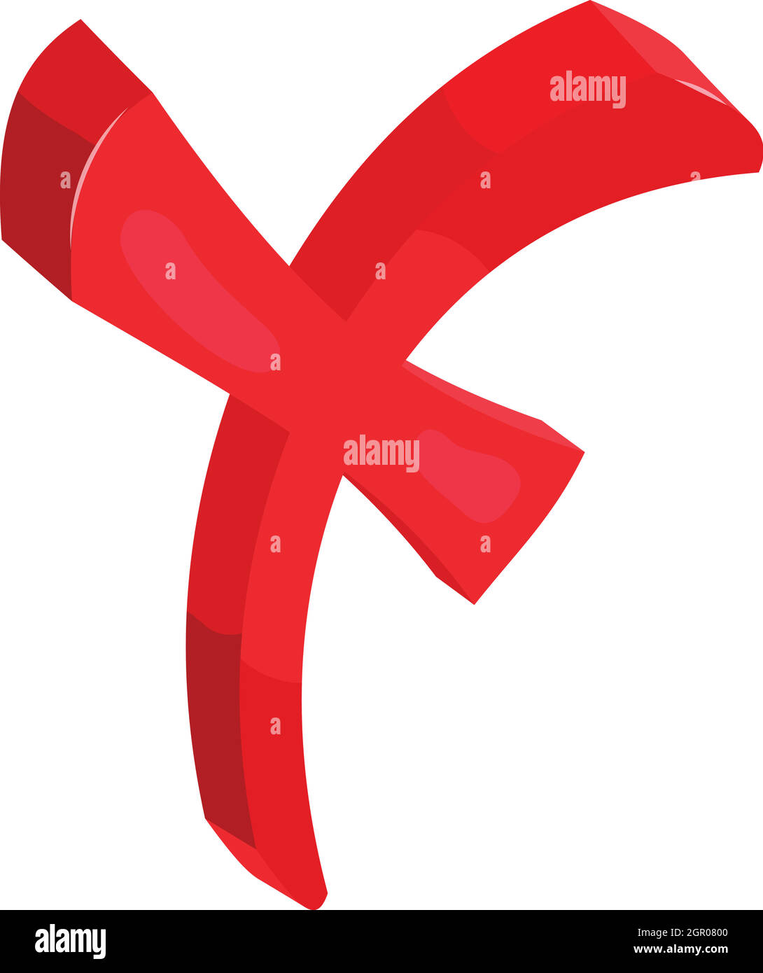 Cartoon negative cross symbol Immagini Vettoriali Stock - Alamy