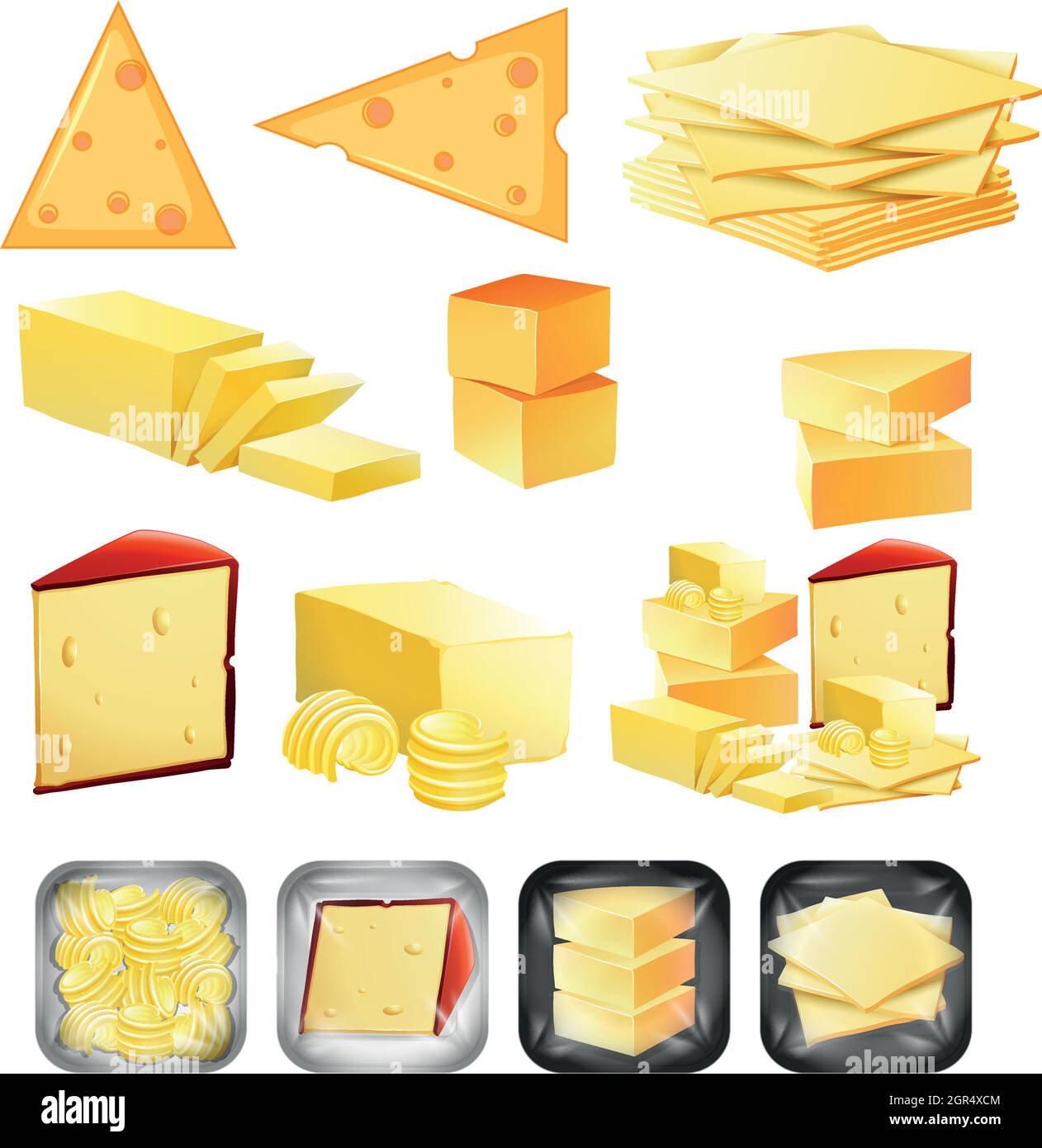 Disegno di formaggio Immagini Vettoriali Stock - Alamy