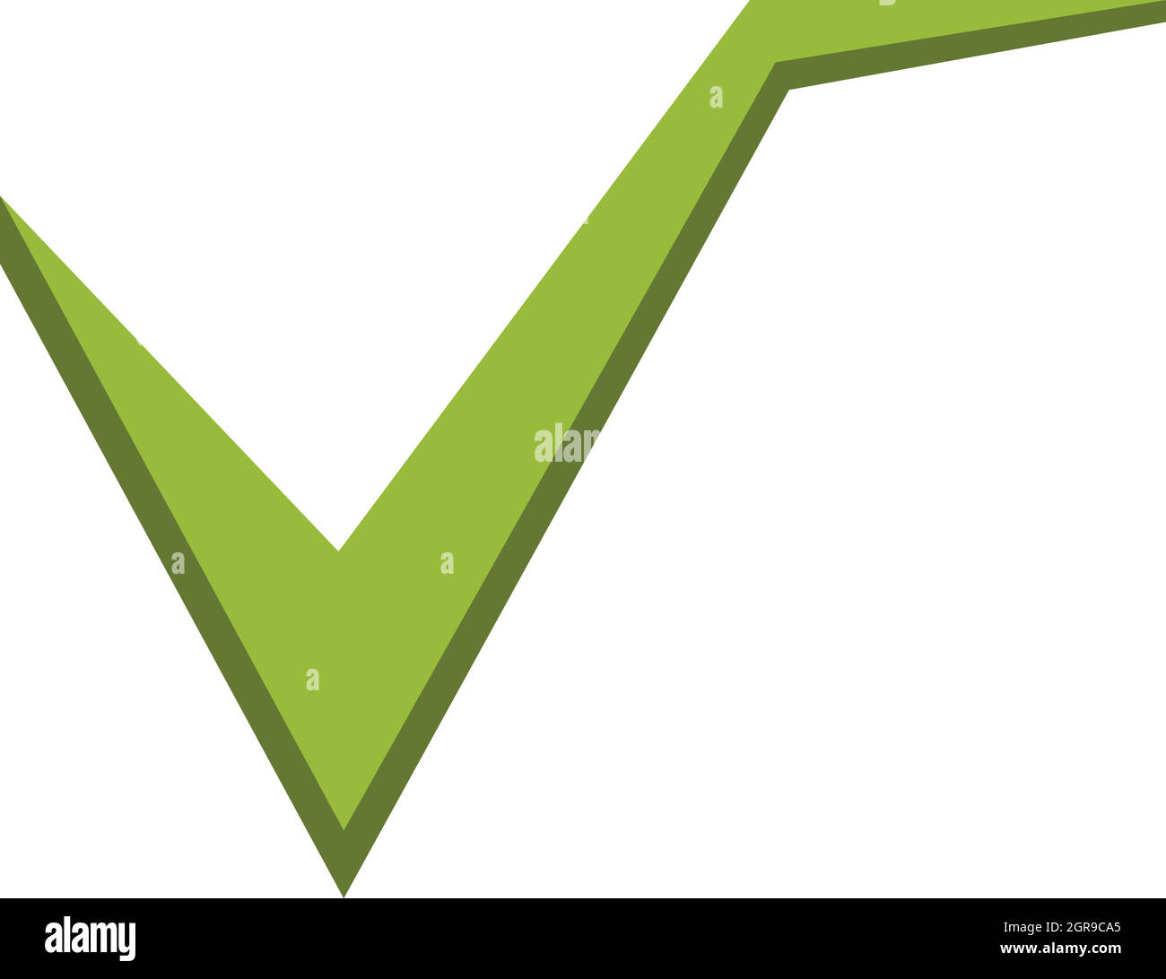 Simbolo di spunta verde Immagini Vettoriali Stock - Alamy