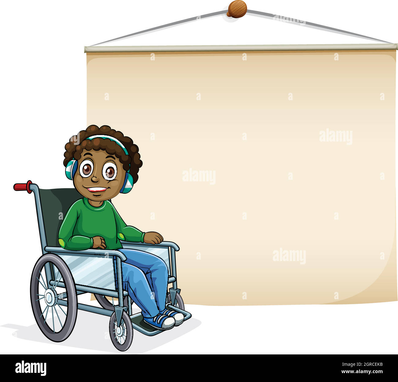 Sedia a rotelle bambino Immagini Vettoriali Stock - Alamy