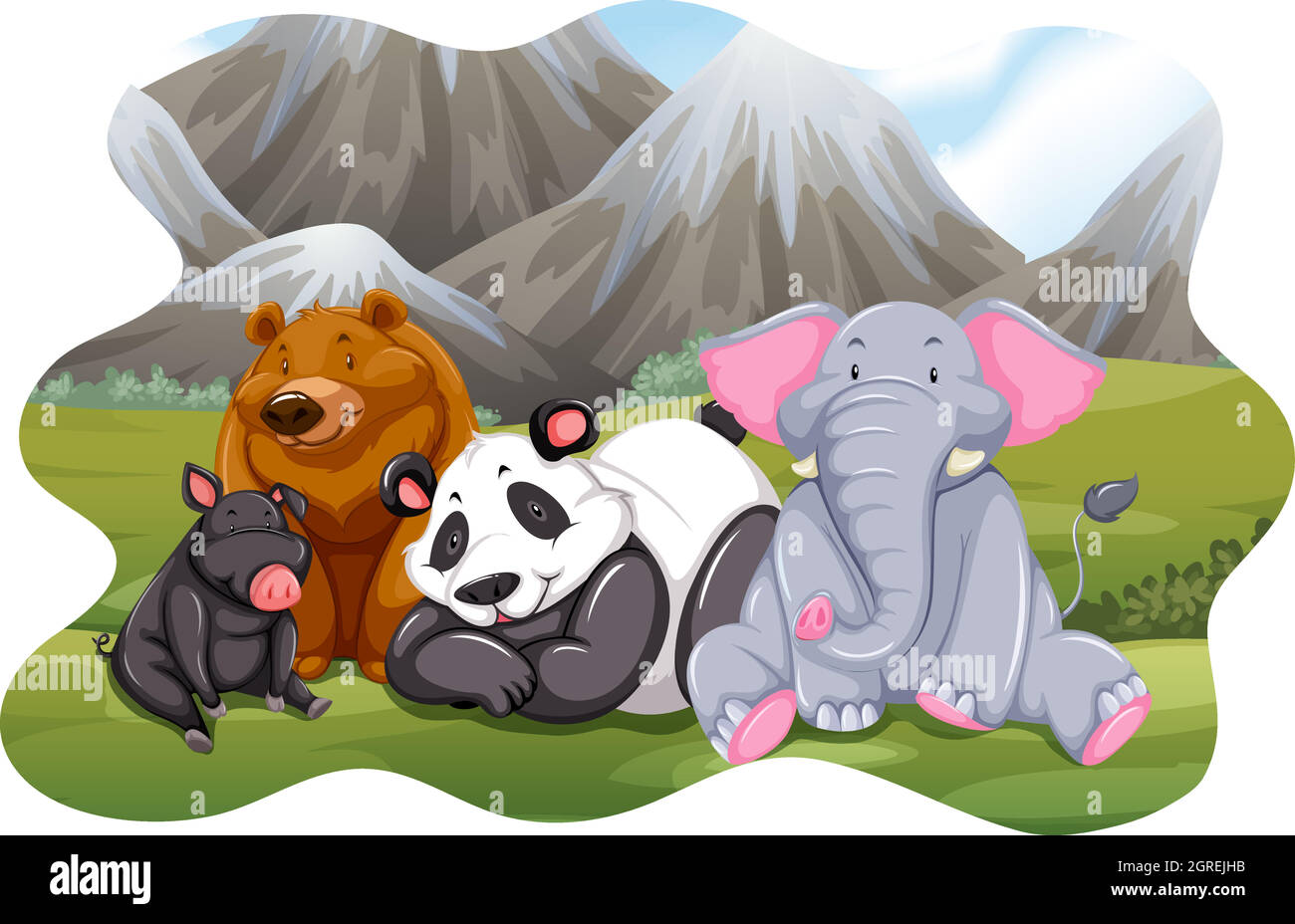 Animali in via di estinzione Immagini Vettoriali Stock - Alamy