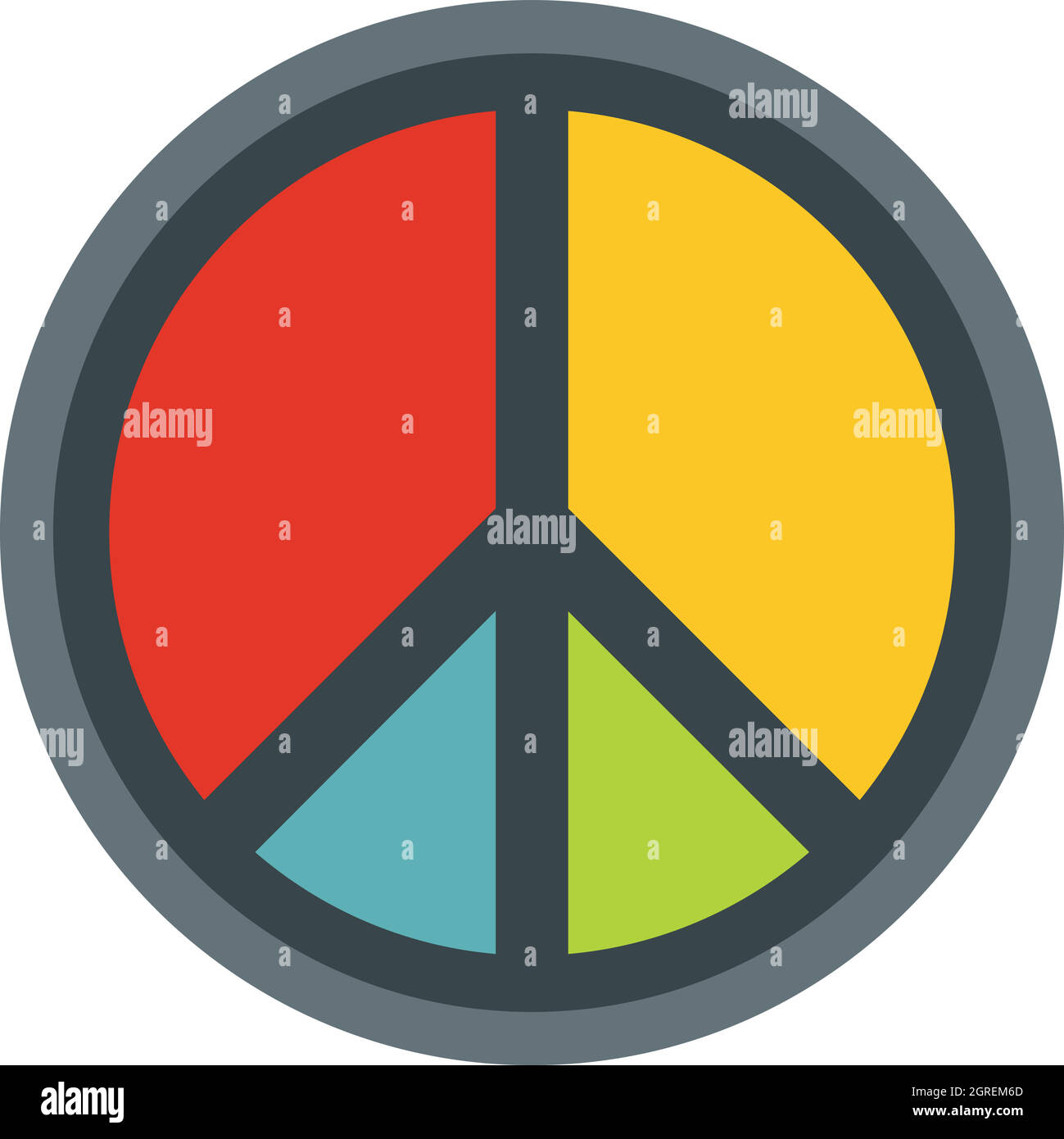 Bandiera simbolo della pace Immagini Vettoriali Stock - Alamy
